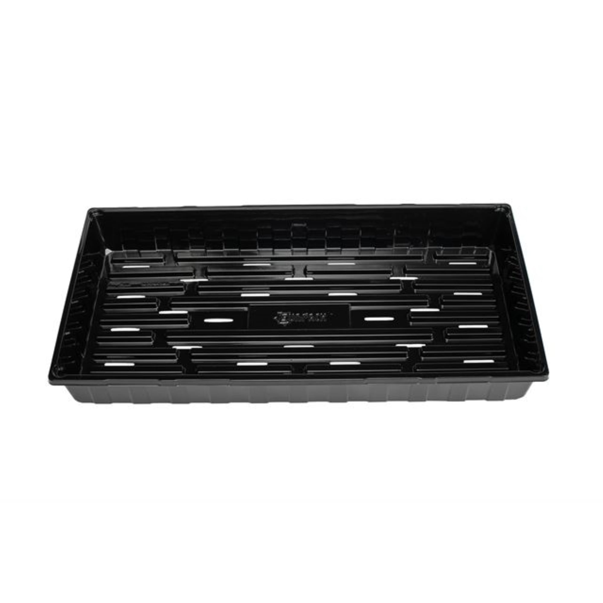 SUNPACK 10" x 20" Heavy Duty Plastic Seed Starting Tray, Black, 2.5 ...