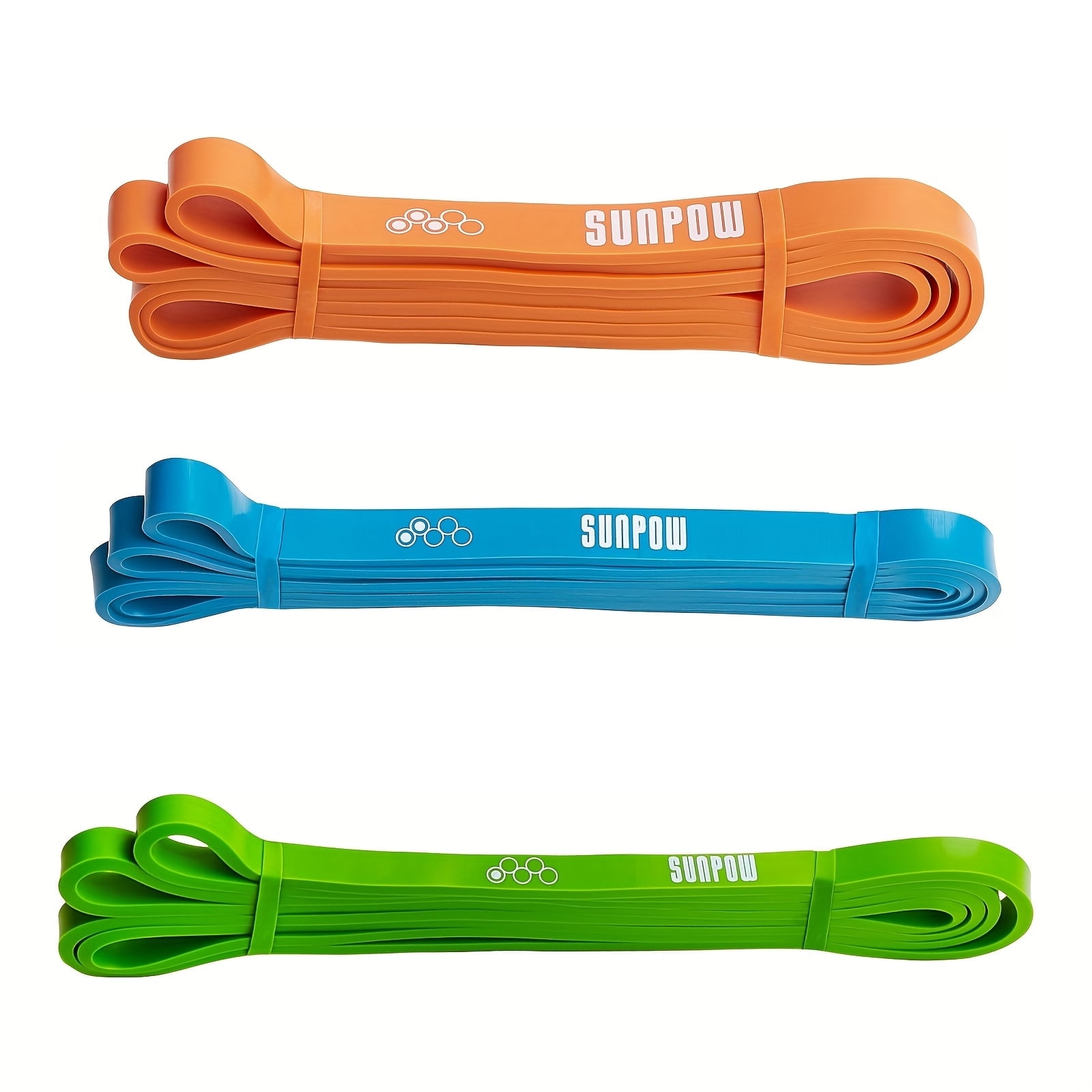 SUNPOW Pull Up Bands - Set of 3/4/5 for Yoga, Pilates, Therapy ...