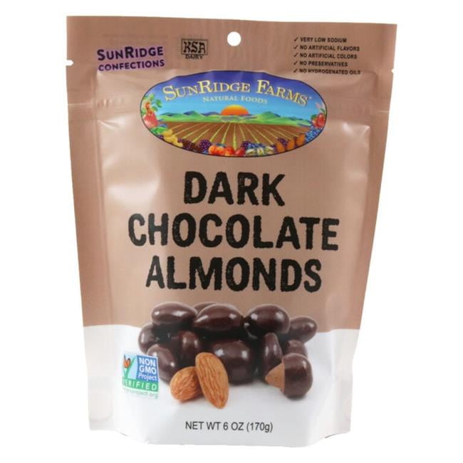 SUNRDG DK CHOC ALMONDS (12x6.00) - Walmart.com