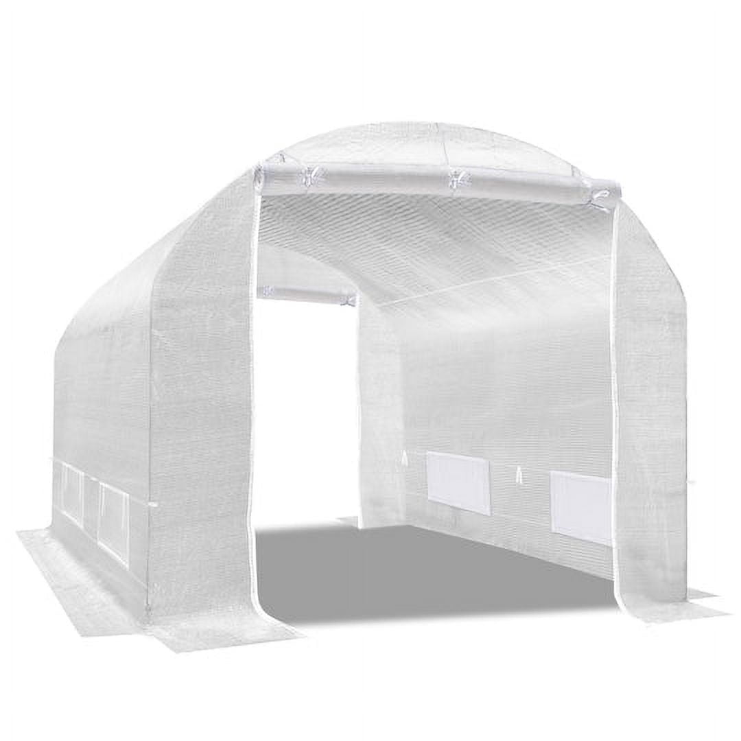 SUNRISEUMBRELLA 2-Doors Replacement Greenhouse Cover for Larger Walk in ...
