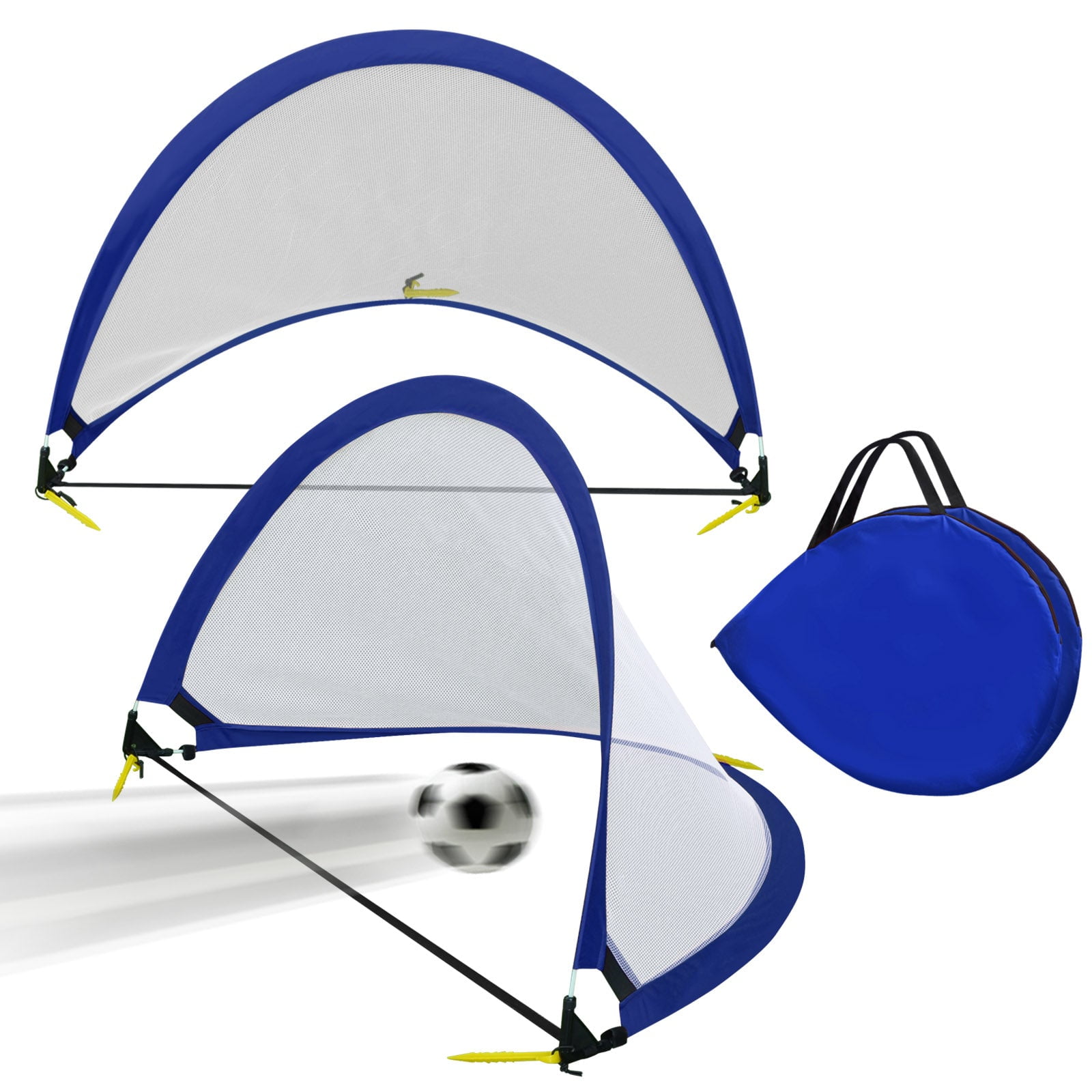 SUNRISEUMBRELLA 4ft Portable Pop Up Soccer Goal Football Practice ...