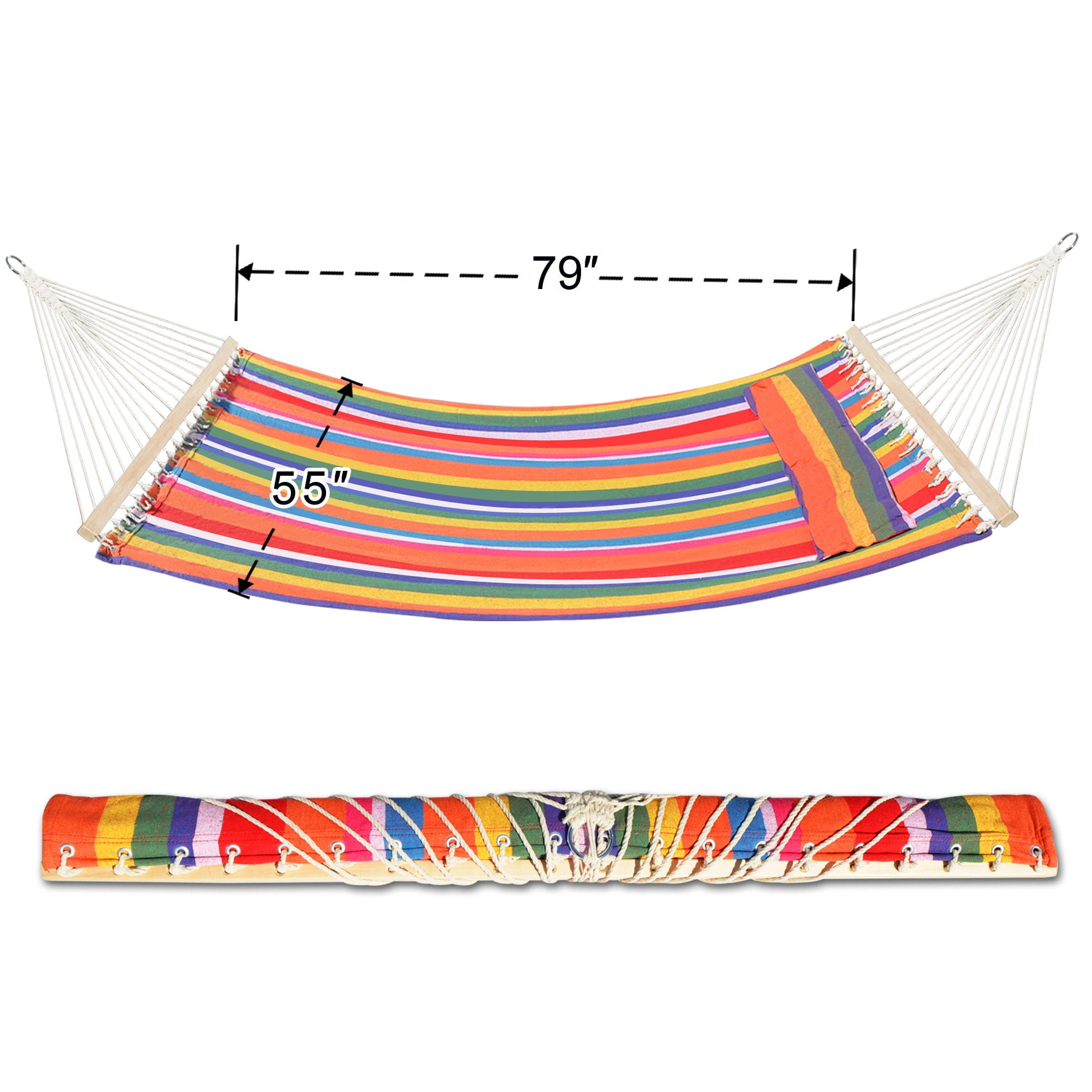 SUNRISEUMBRELLA 79''x55'' Quilted Hammocks for Outside Hammock for ...