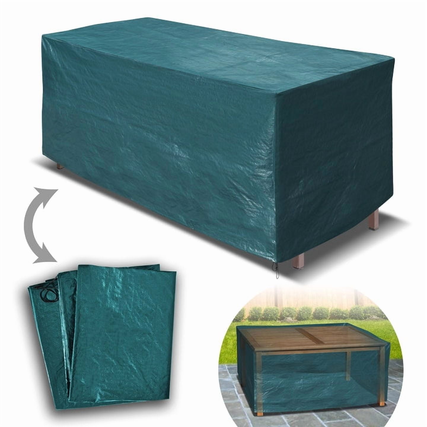 SUNRISEUMBRELLA Garden Furniture Protective Cover Winter Rectangle ...
