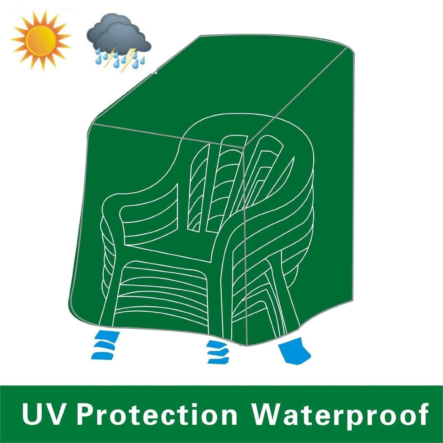 SUNRISEUMBRELLA Patio Outdoor Garden Stacking Chair Protector Furniture ...