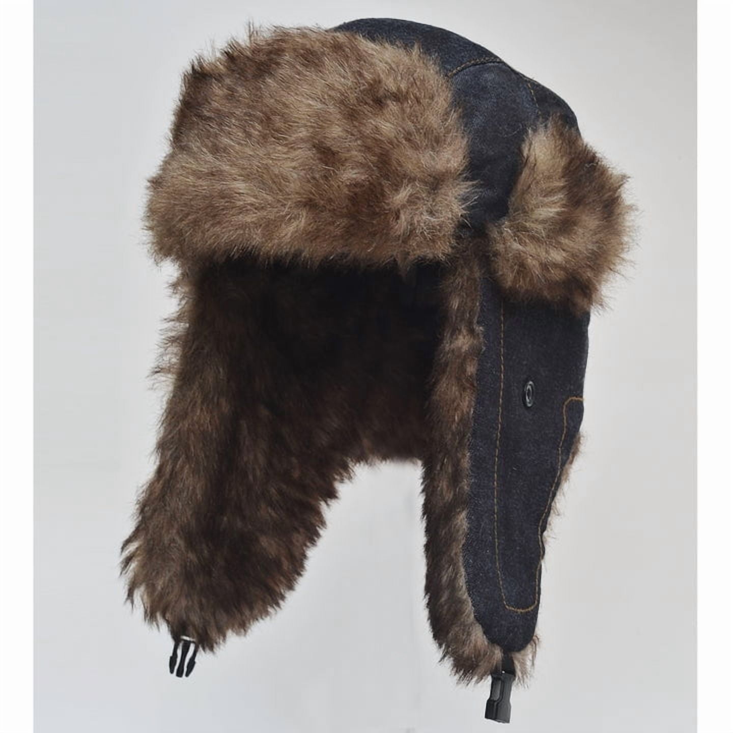 SUNRISEUMBRELLA Winter Ski Trapper Winter Hats Men Aviator Soft Faux ...