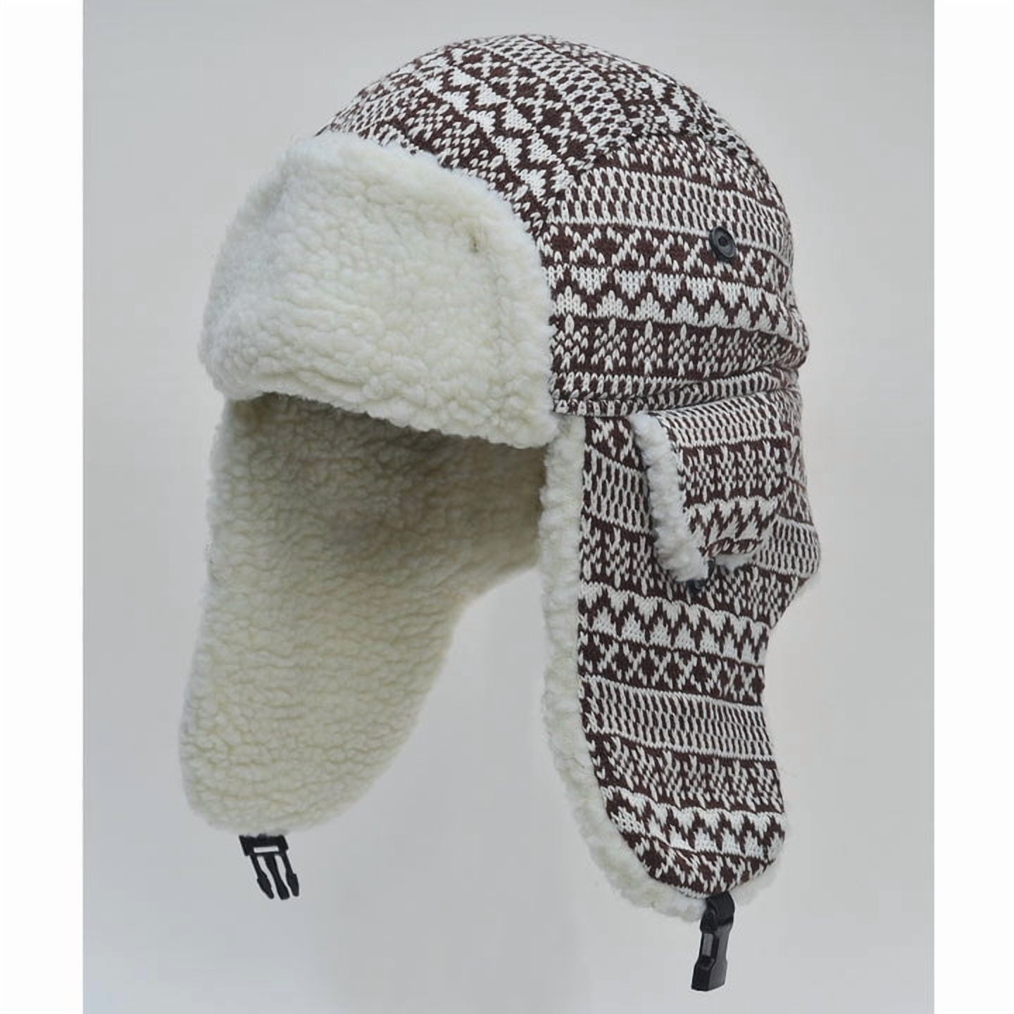 SUNRISEUMBRELLA Winter Ski Trapper Winter Hats Men Aviator Soft Faux ...