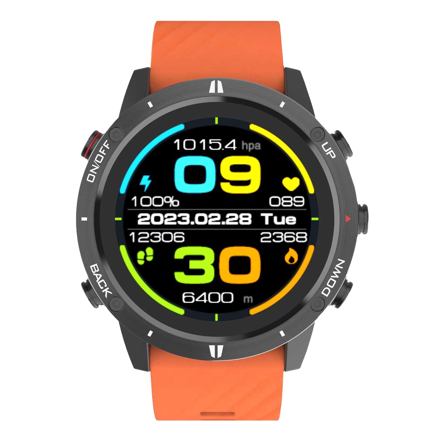 SUNROAD 2023 NEW G5 Men's Digital Sports Smart Watch with GPS Compass ...