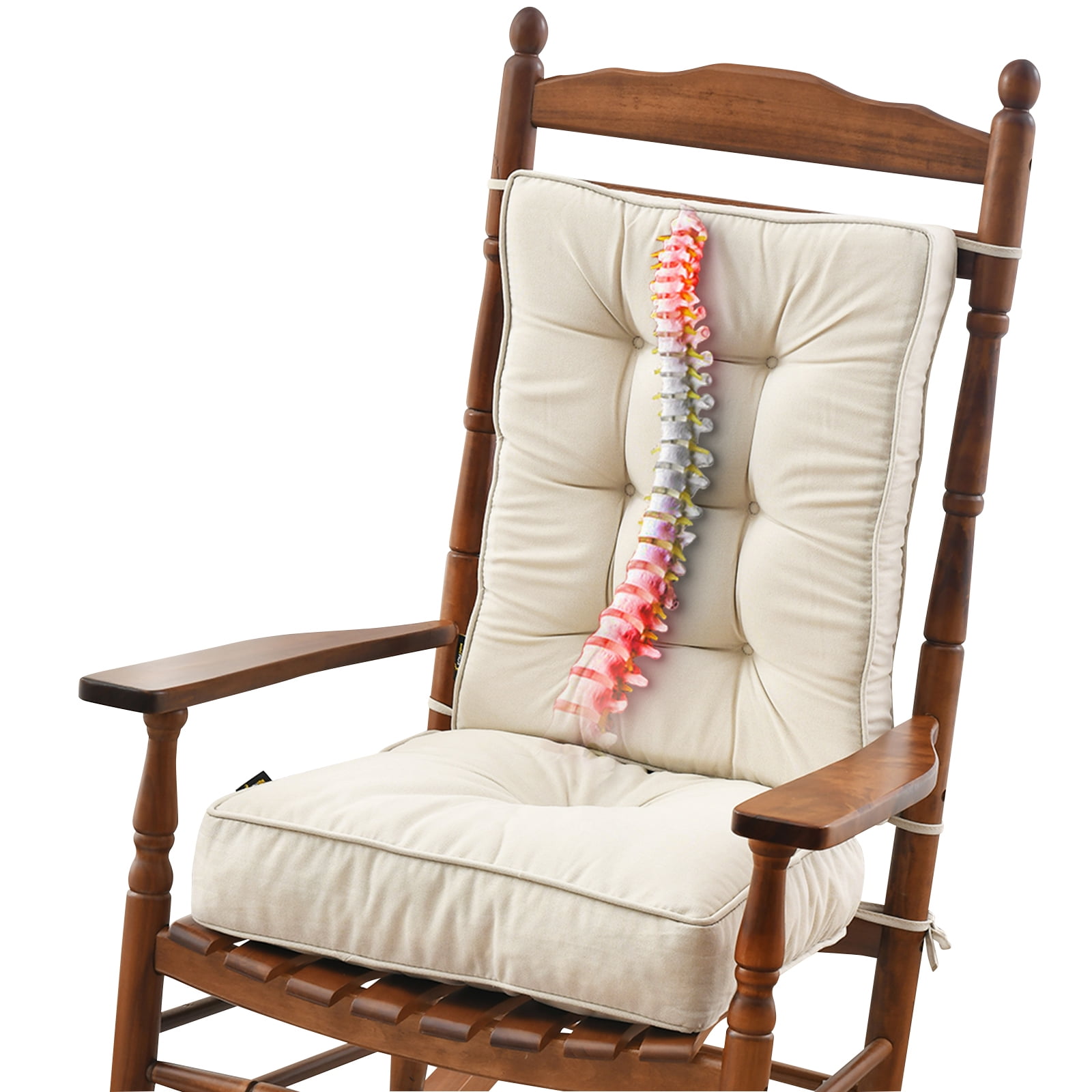 Gripper Jumbo Rocking Chair Cushions, Cabernet - Walmart.com