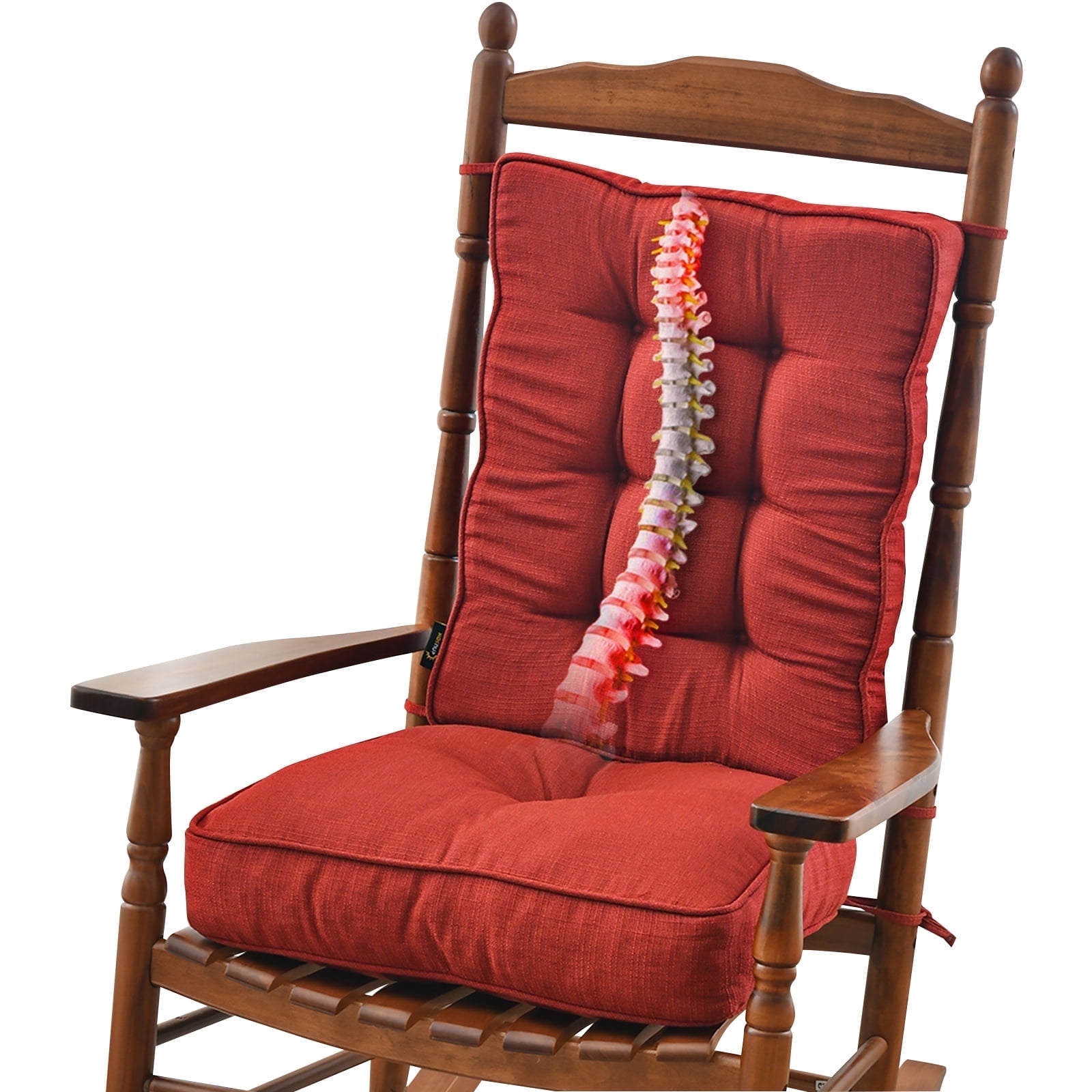 SUNROX Memory Foam Non Slip Rocking Chair Cushion, Set of Seat & Back ...