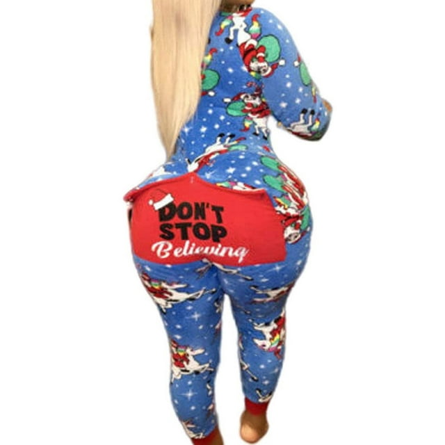 Sunsiom Women Sexy Onesie Pajamas Long Sleeve V Neck Bodycon Bodysuits