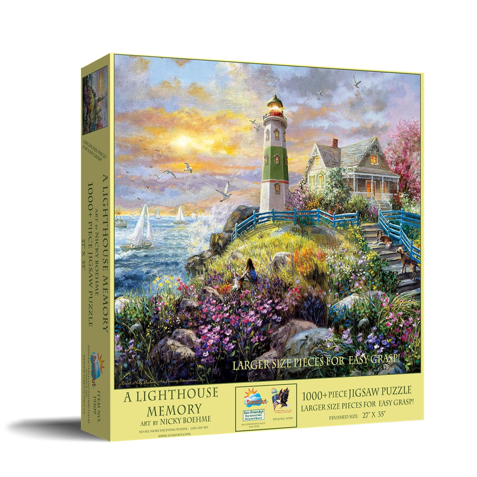 SUNSOUT INC - A Lighthouse Memory - 1000 pc Large Pieces Jigsaw Puzzle ...