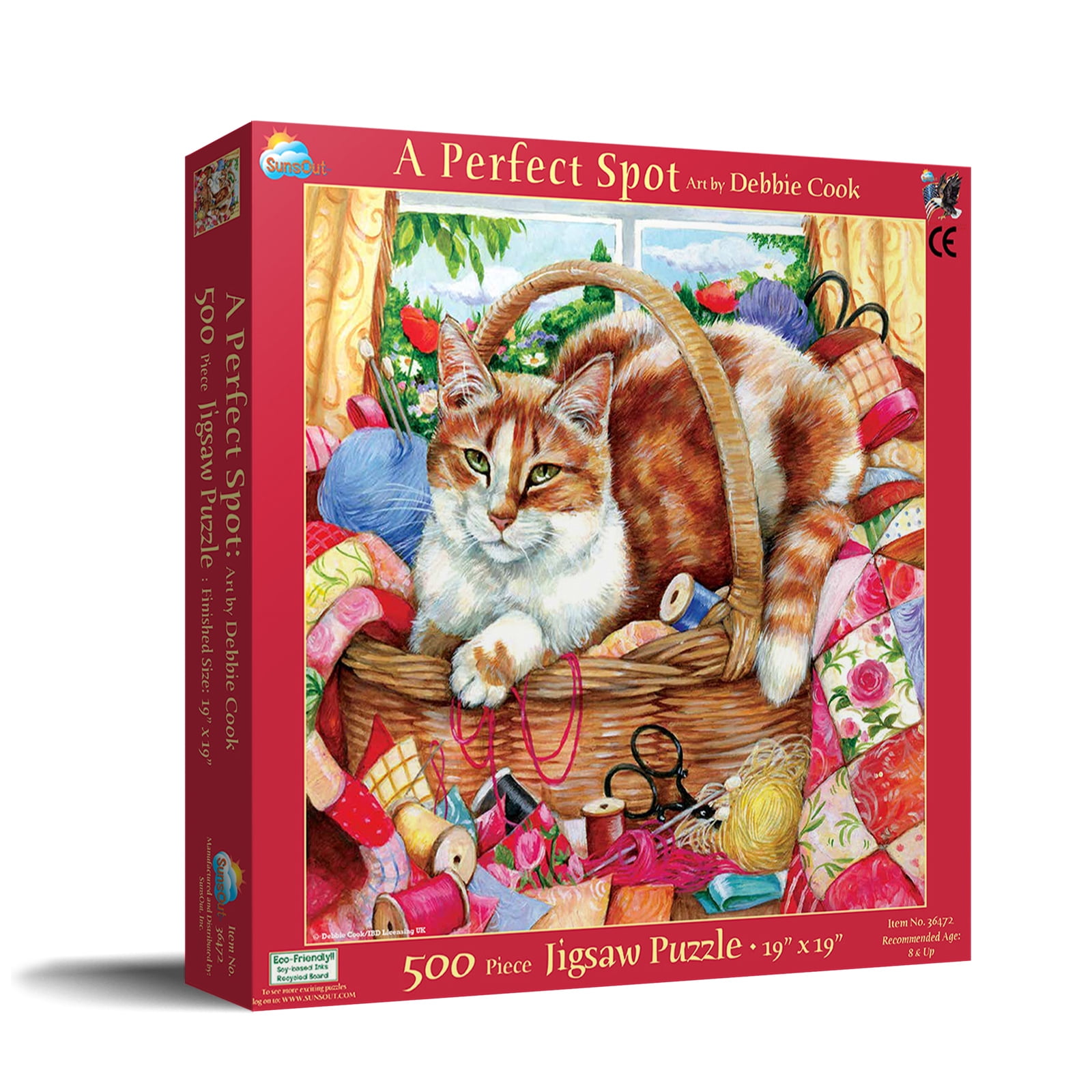 SUNSOUT INC - A Perfect Spot - 500 pc Jigsaw Puzzle by Artist: Debbie ...