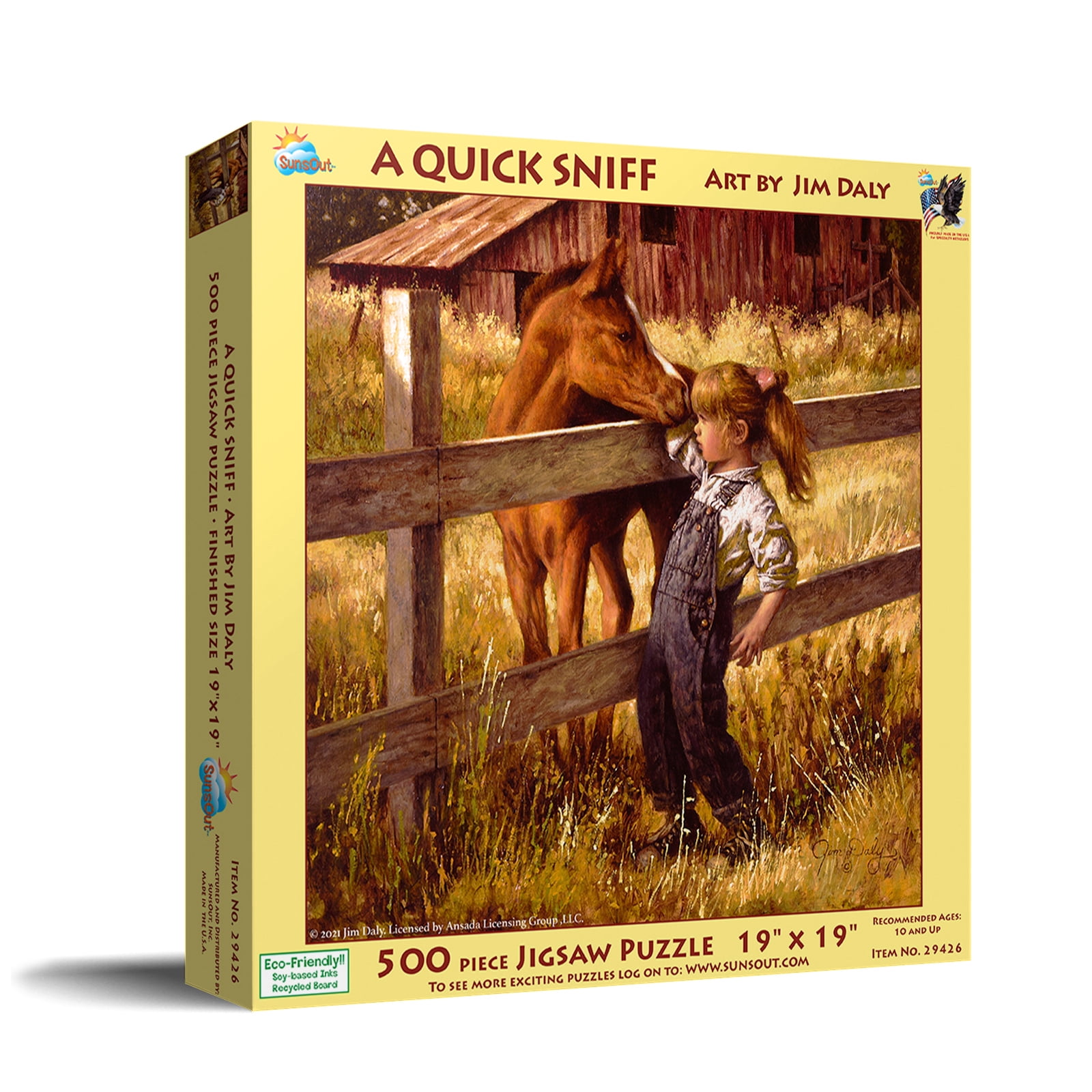 SUNSOUT INC - A Quick Sniff - 500 pc Jigsaw Puzzle by Artist: Jim Daly ...