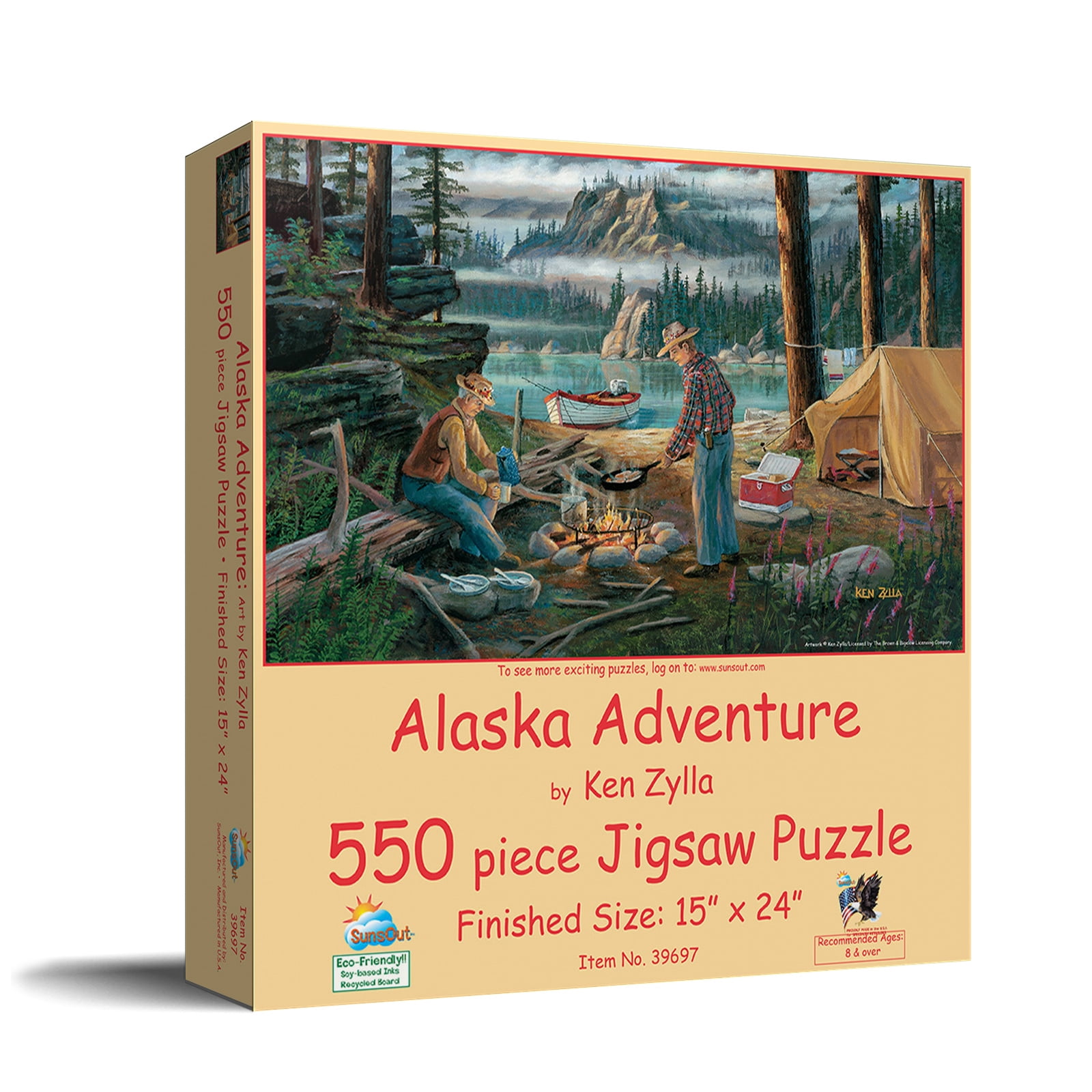 SUNSOUT INC - Alaska Adventure - 550 pc Jigsaw Puzzle by Artist: Ken ...