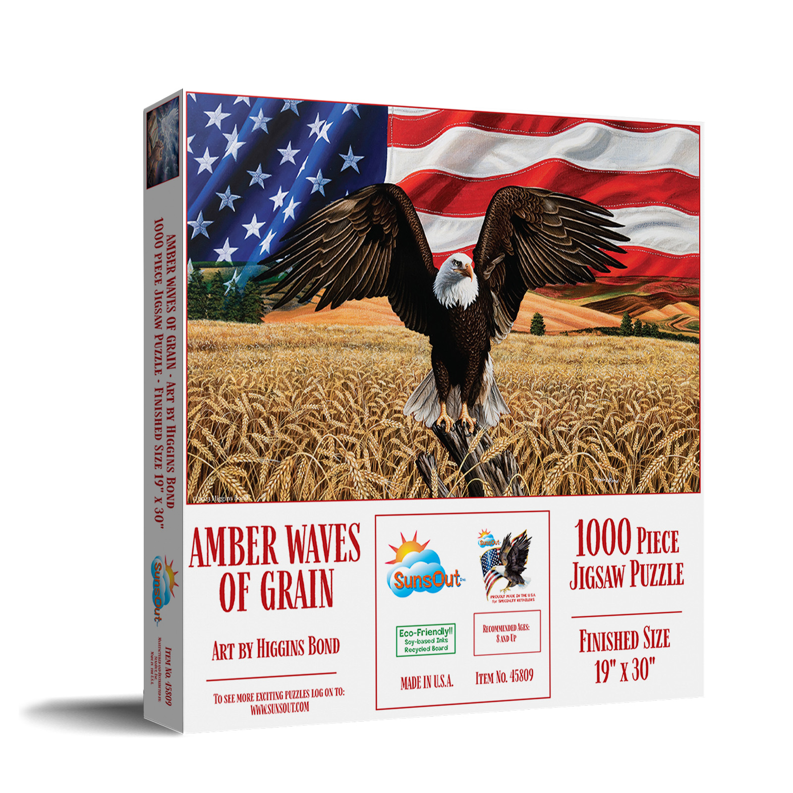 SUNSOUT INC - Amber Waves of Grain - 1000 pc Jigsaw Puzzle by Artist ...