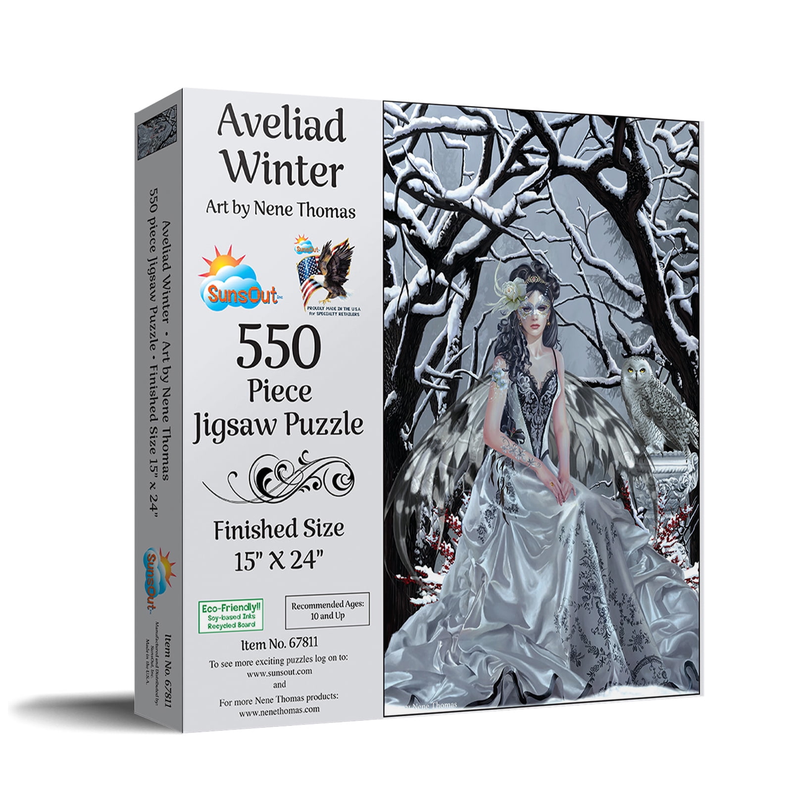 SUNSOUT INC - Aveliad Winter - 550 pc Jigsaw Puzzle by Artist: Nene ...