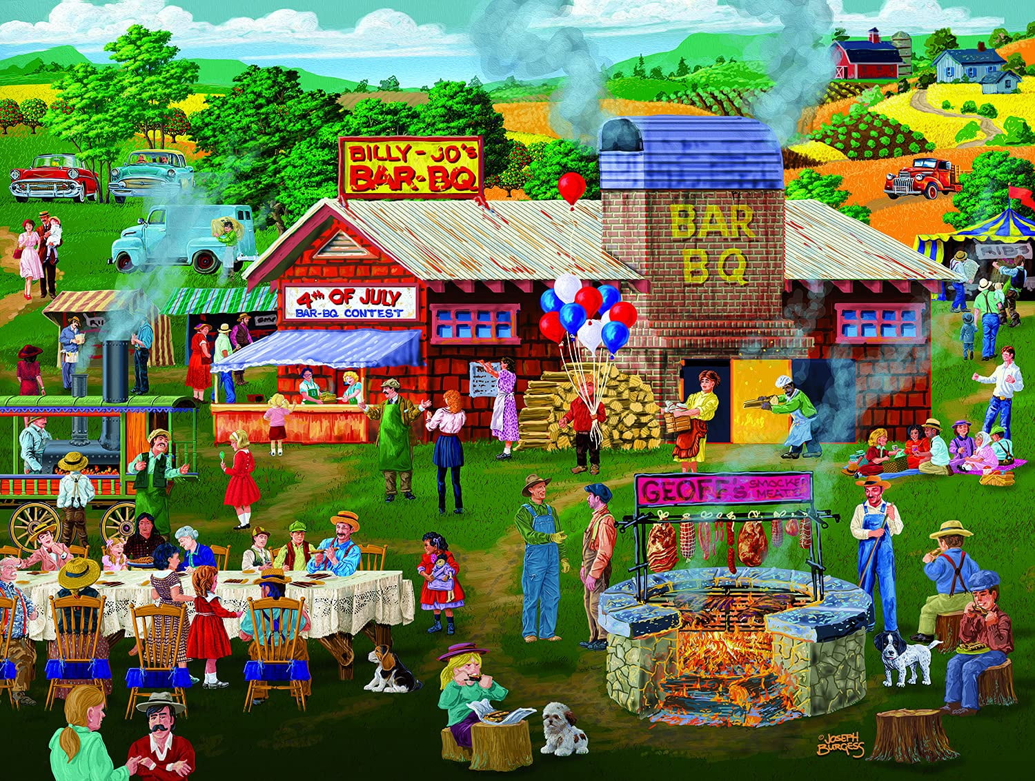 SUNSOUT INC - Billy Jo's BBQ - 300 pc Jigsaw Puzzle by Artist: Joseph ...