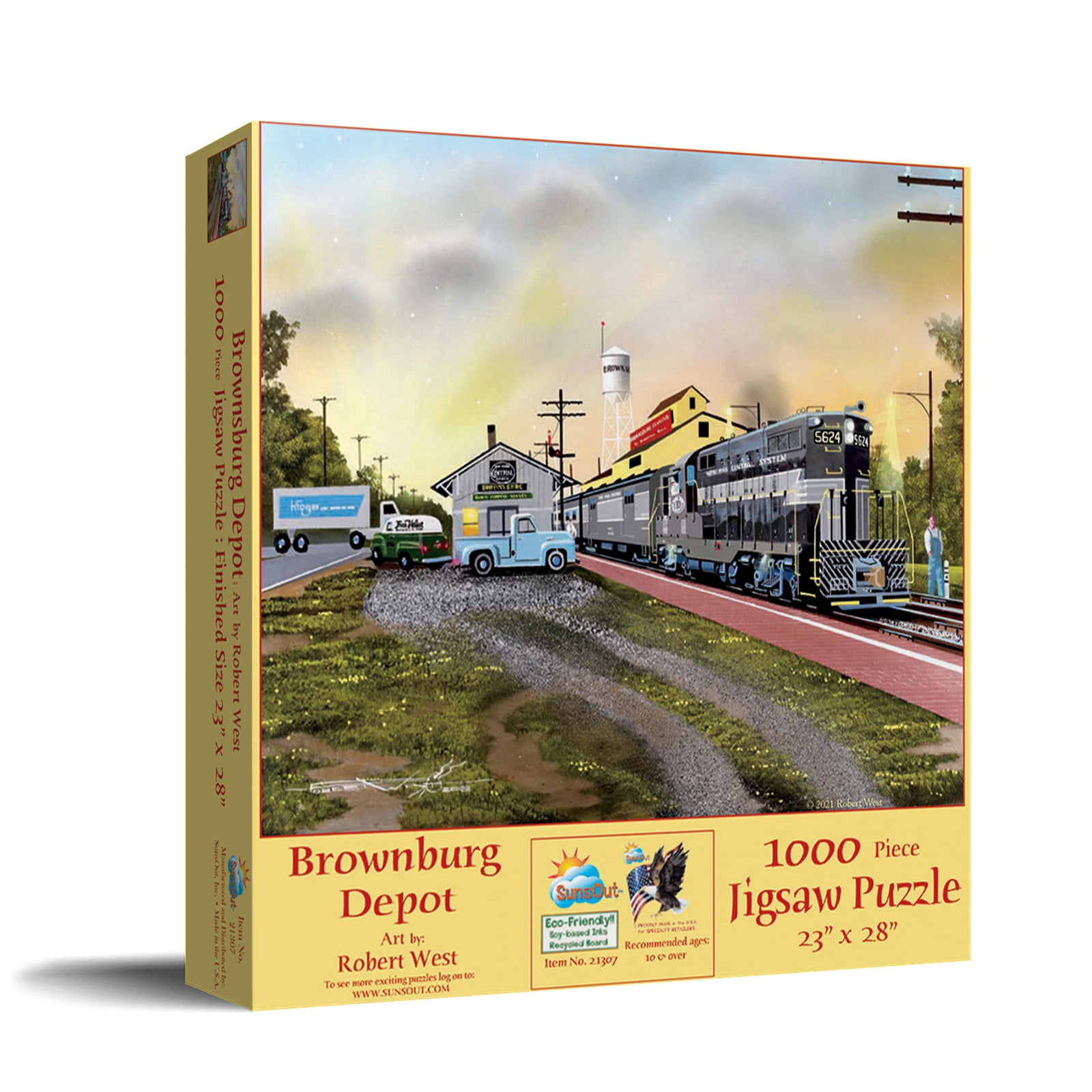 SUNSOUT INC - Brownsburg Depot - 1000 pc Jigsaw Puzzle by Artist ...