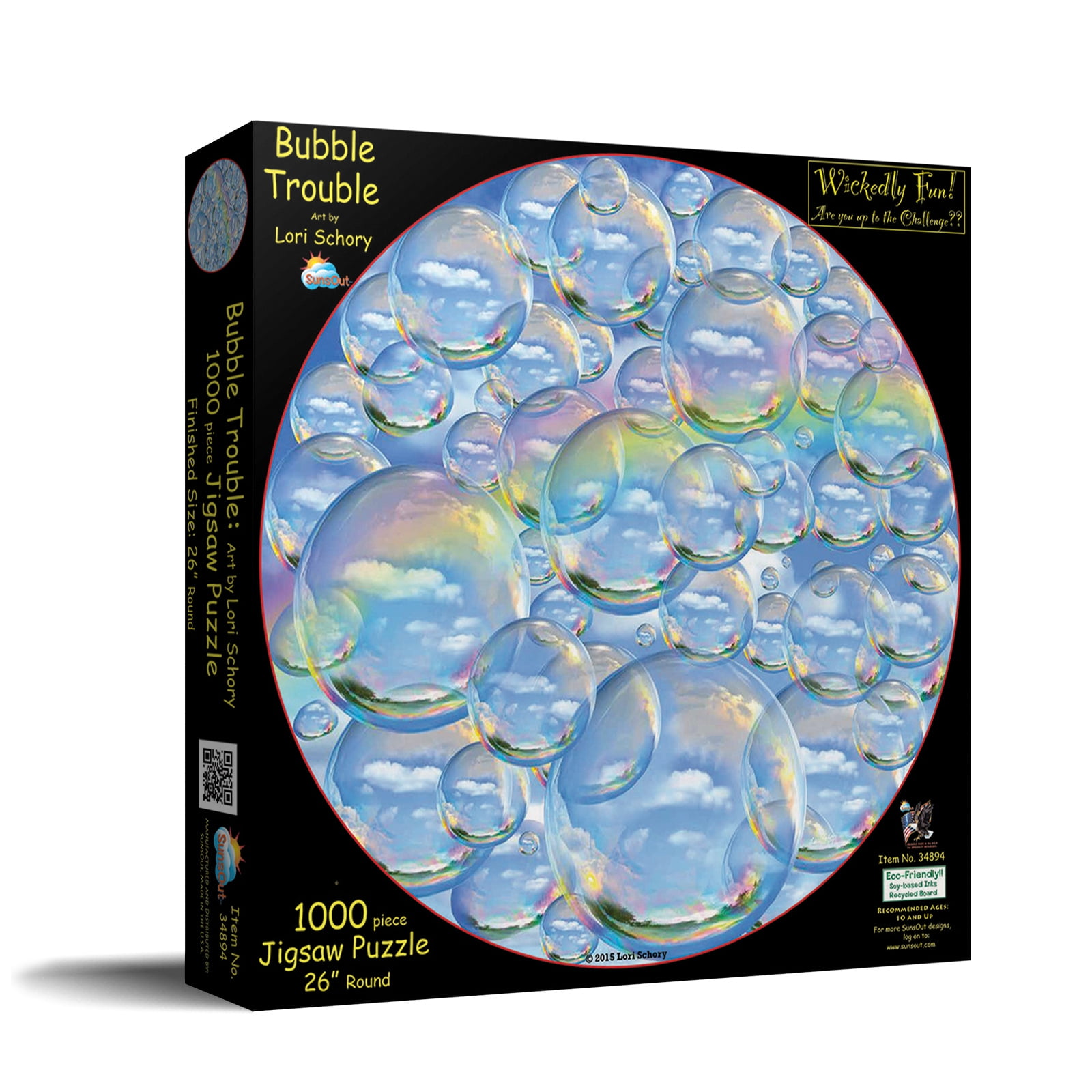 SUNSOUT INC - Bubble Trouble - 1000 pc Round Jigsaw Puzzle by Artist ...