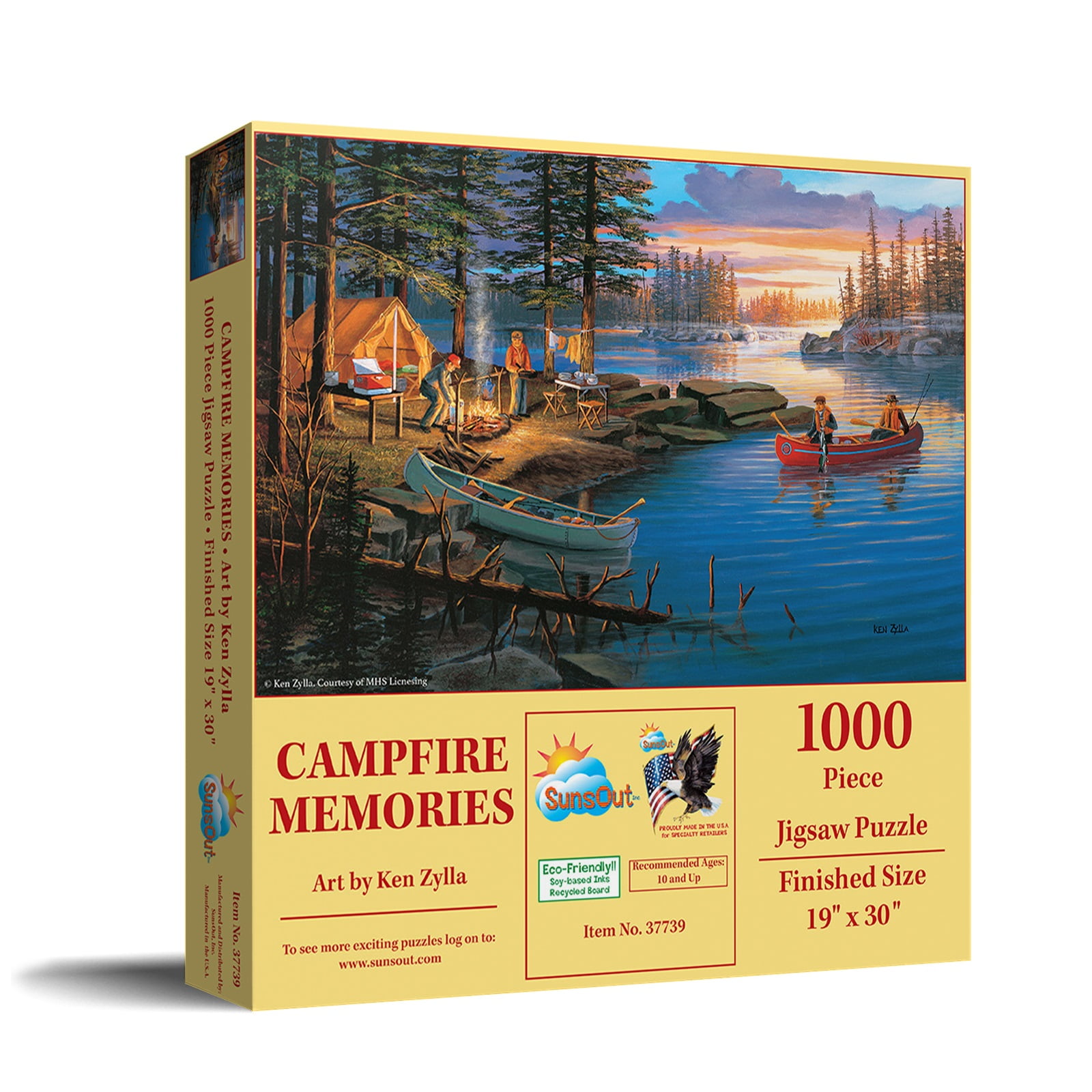 SUNSOUT INC - Campfire Memories - 1000 pc Jigsaw Puzzle by Artist: Ken ...