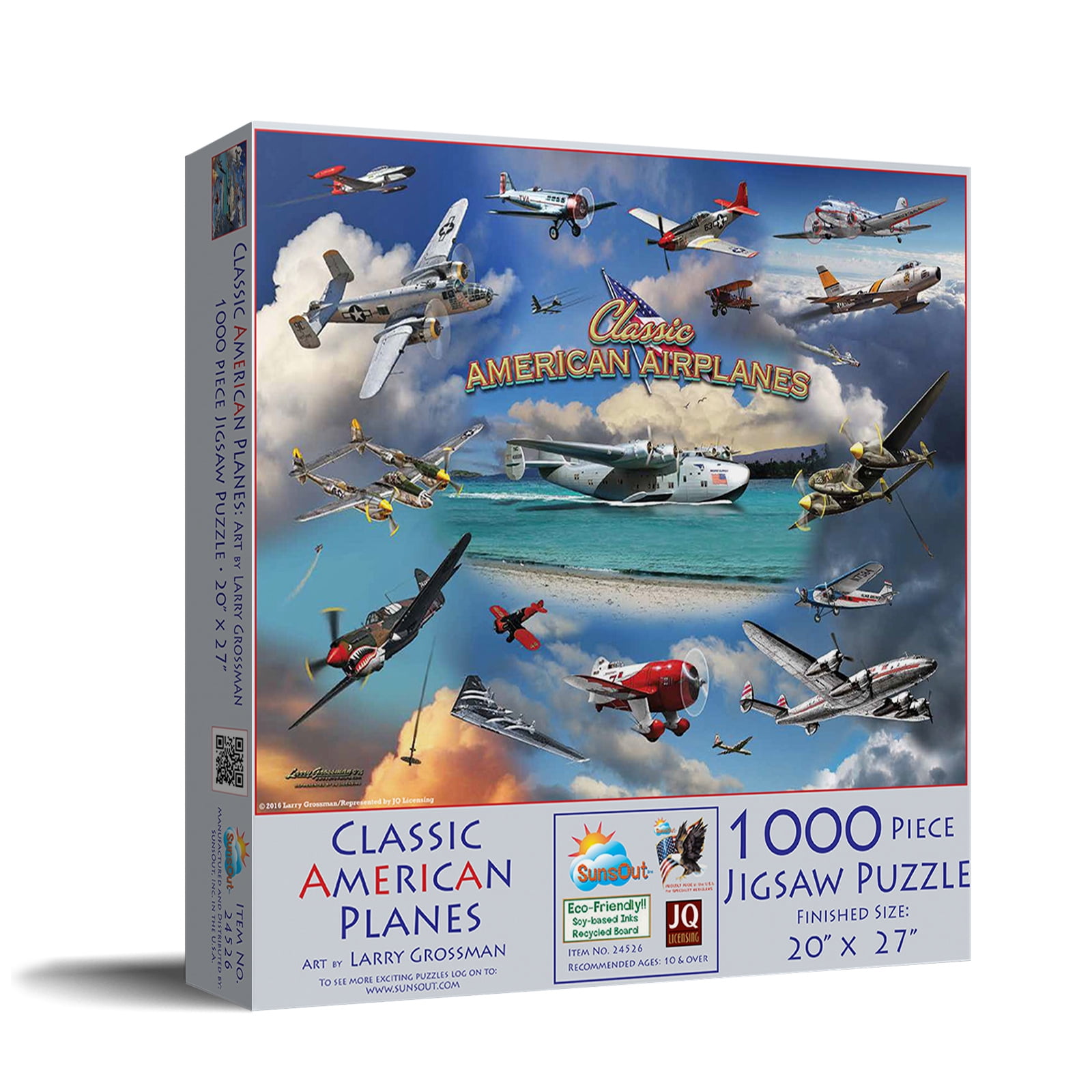 SUNSOUT INC - Classic American Planes - 1000 pc Jigsaw Puzzle by Artist ...