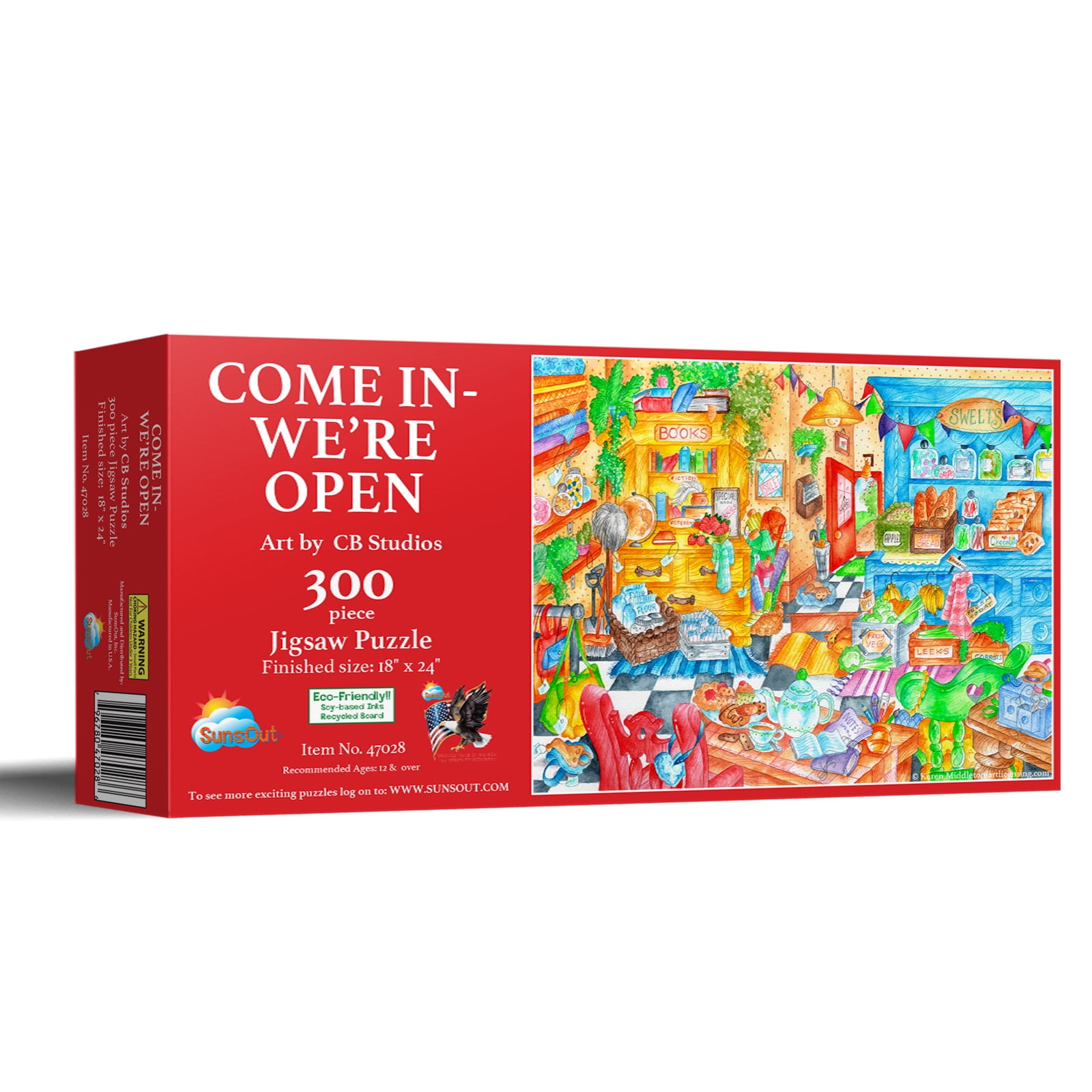 SUNSOUT INC - Come In - We're Open - 300 pc Jigsaw Puzzle by Artist: CB ...