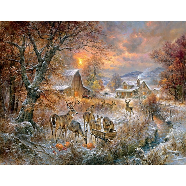 SUNSOUT INC - Deer Pantry - 1000 pc Large Piece Jigsaw Puzzle by Artist ...