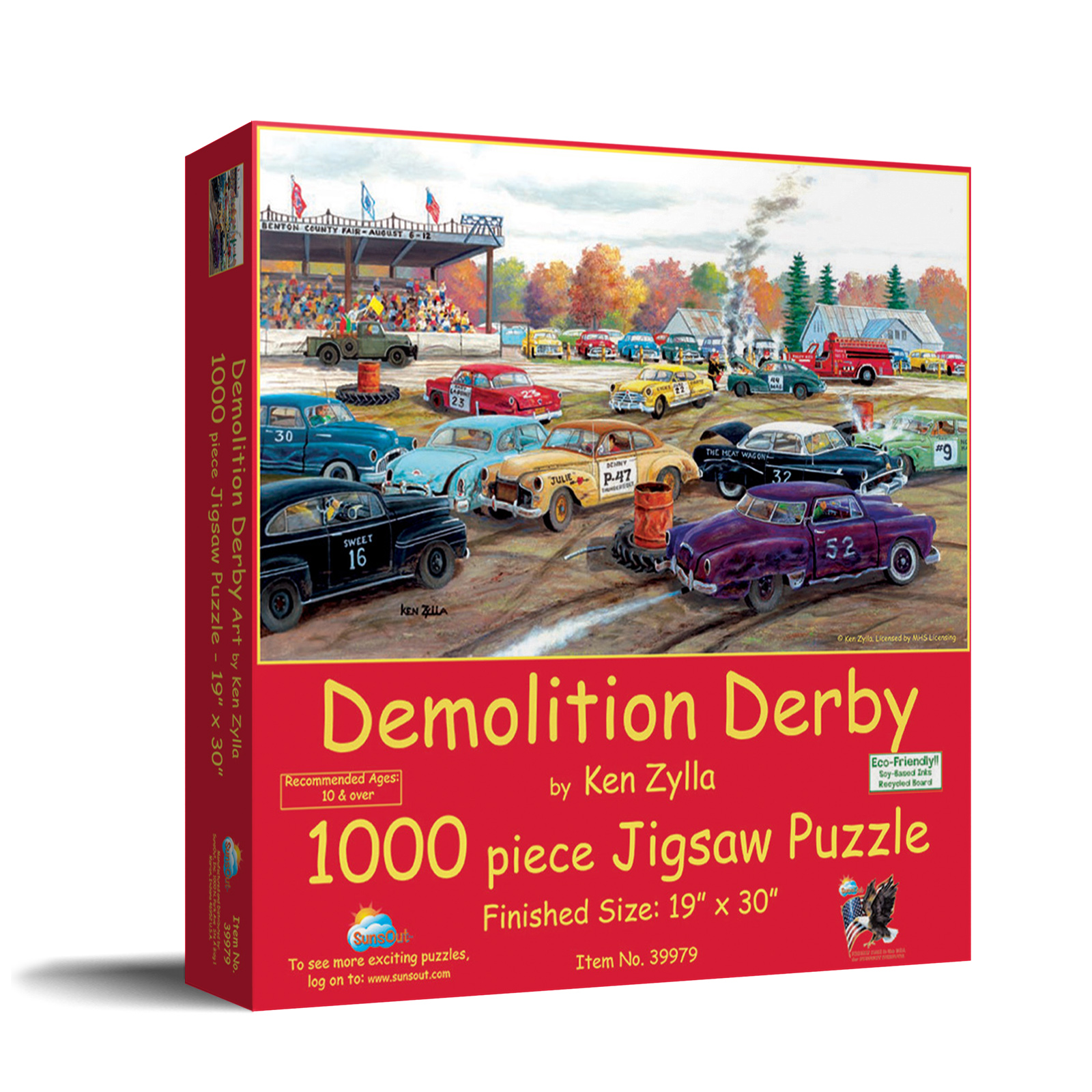 SUNSOUT INC - Demolition Derby - 1000 pc Jigsaw Puzzle by Artist: Ken ...