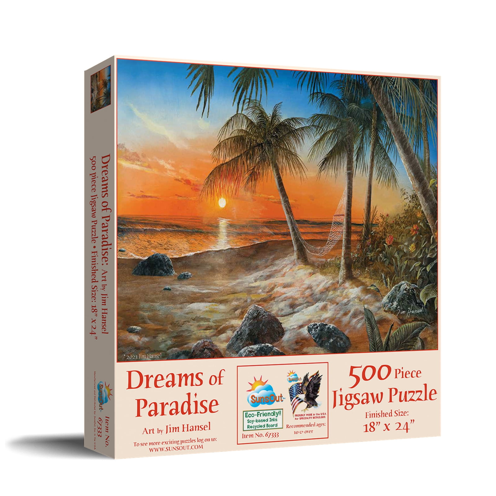 SUNSOUT INC - Dreams of Paradise - 500 pc Jigsaw Puzzle by Artist: Jim ...