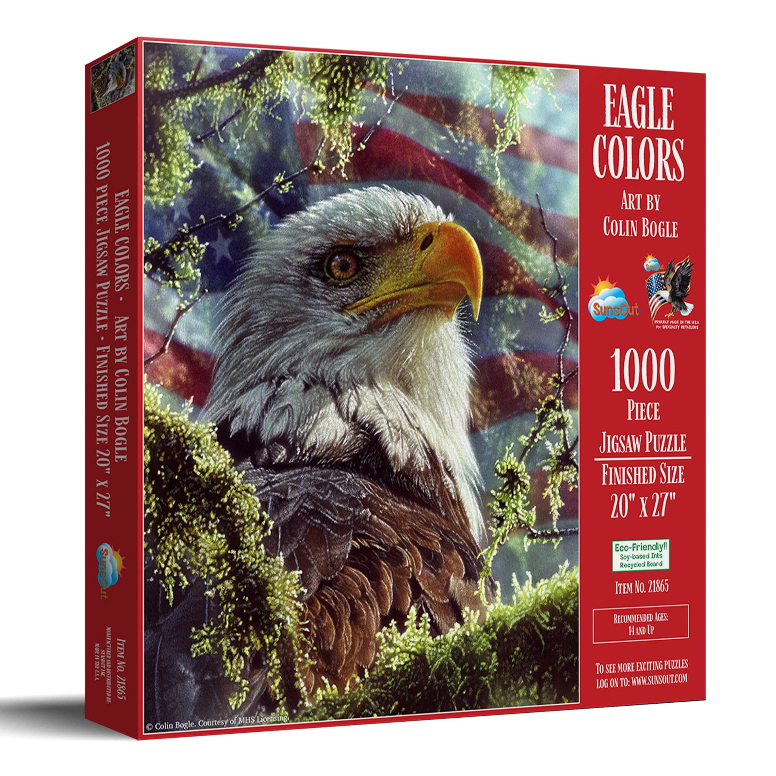 SUNSOUT INC - Eagle Colors - 1000 pc Jigsaw Puzzle by Artist: Colin ...