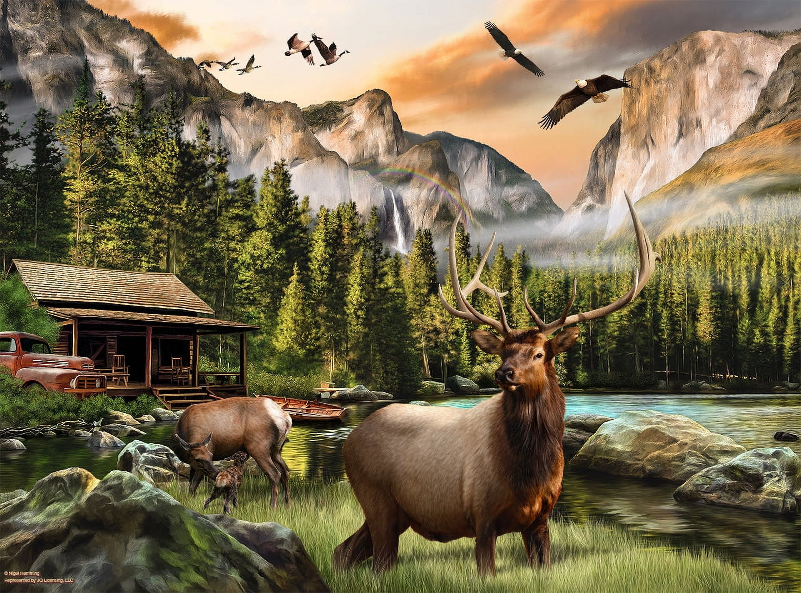 SUNSOUT INC - Elk Country - 1000 pc Jigsaw Puzzle by Artist: Nigel ...