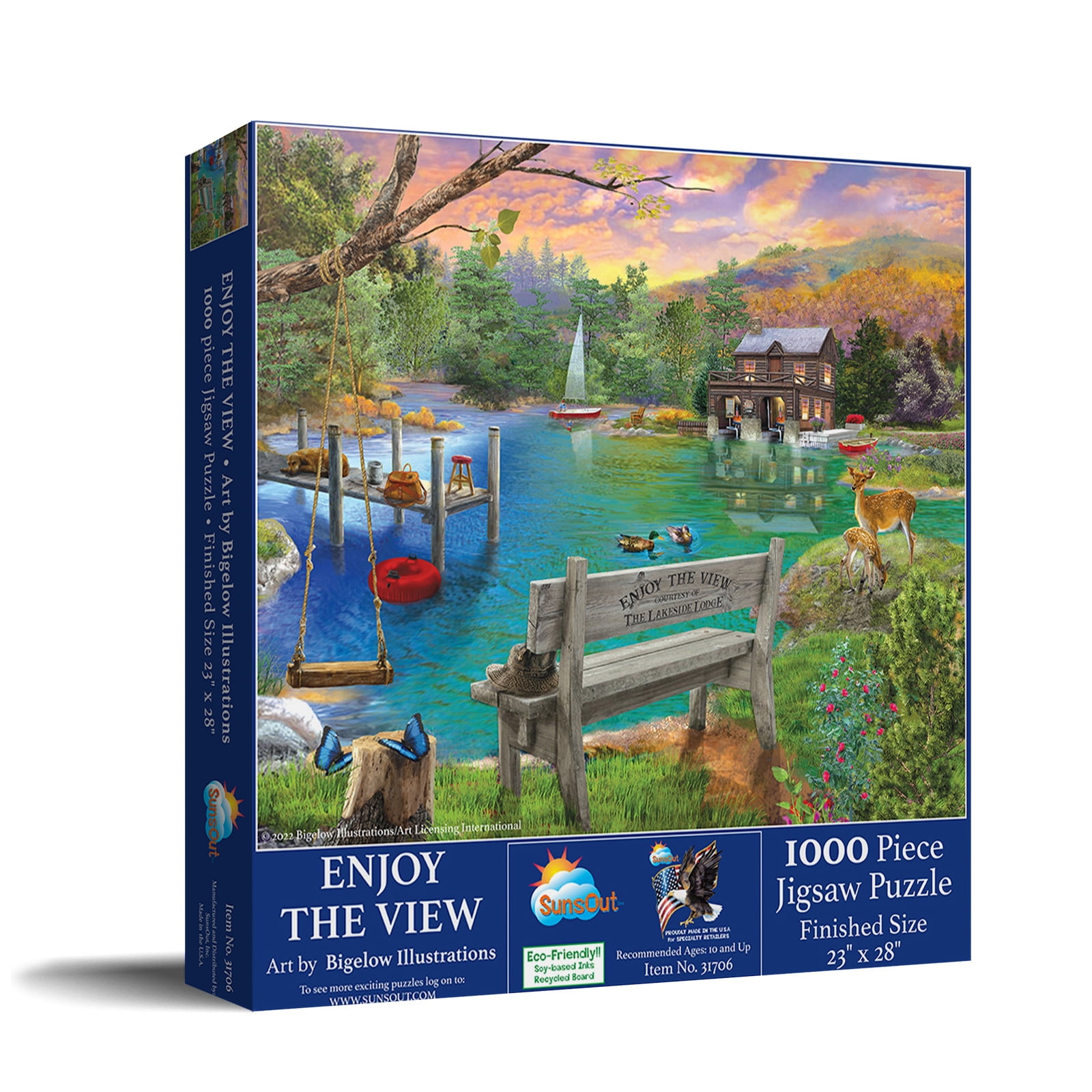 SUNSOUT INC - Enjoy the View - 1000 pc Jigsaw Puzzle by Artist: Bigelow ...