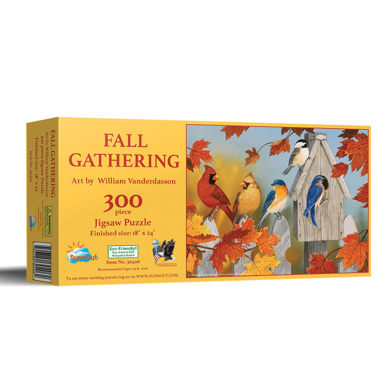 SUNSOUT INC - Fall Gathering - 300 pc Jigsaw Puzzle by Artist: William ...