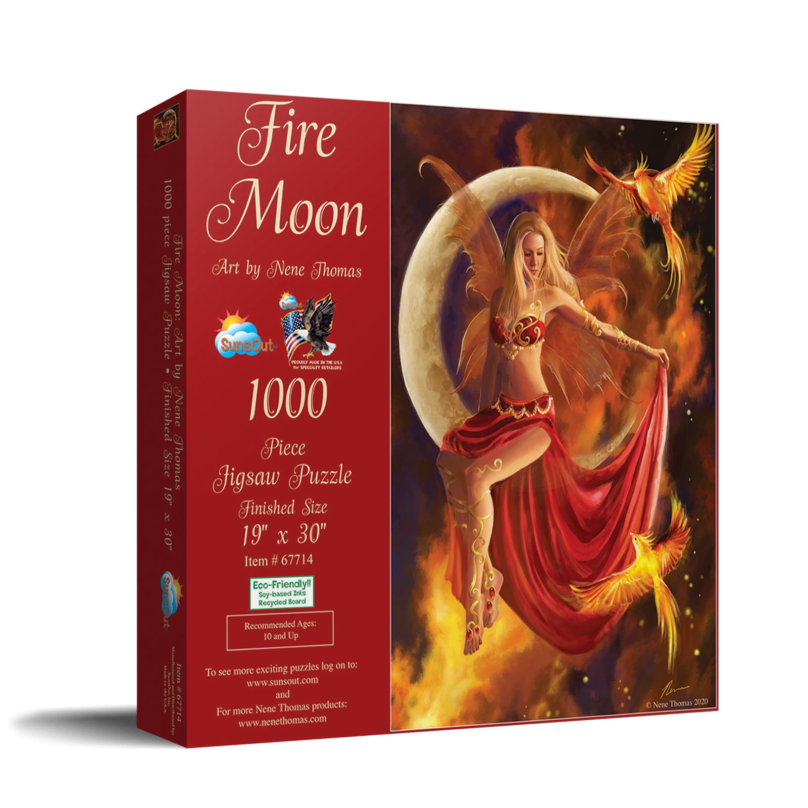 SUNSOUT INC - Fire Moon - 1000 pc Jigsaw Puzzle by Artist: Nene Thomas ...