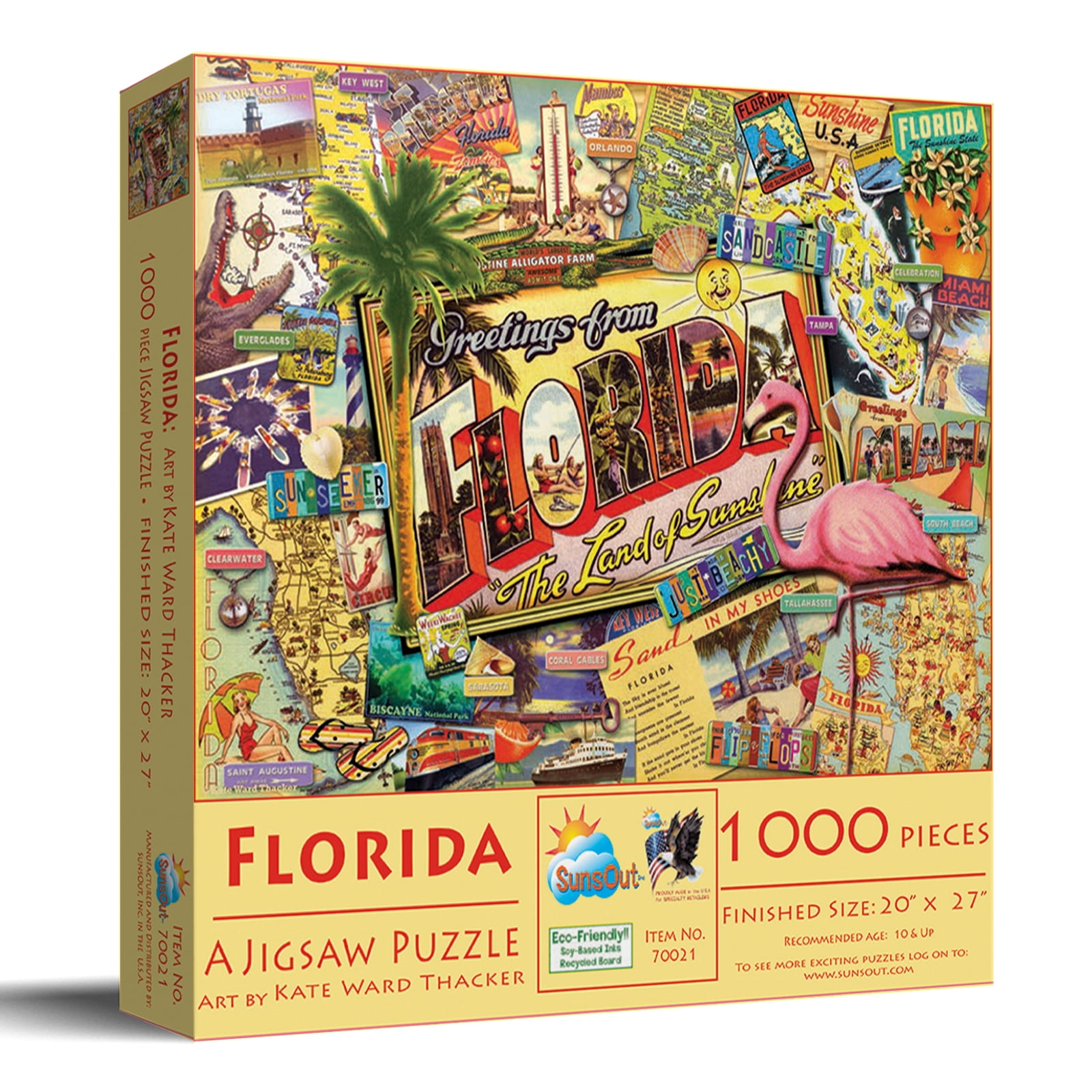 SUNSOUT INC - Florida - 1000 pc Jigsaw Puzzle by Artist: Kate Ward ...