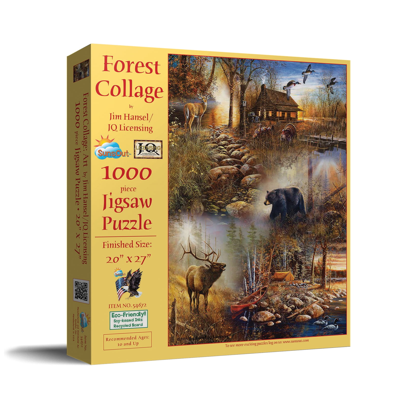 SUNSOUT INC - Forest Collage - 1000 pc Jigsaw Puzzle by Artist: Jim ...