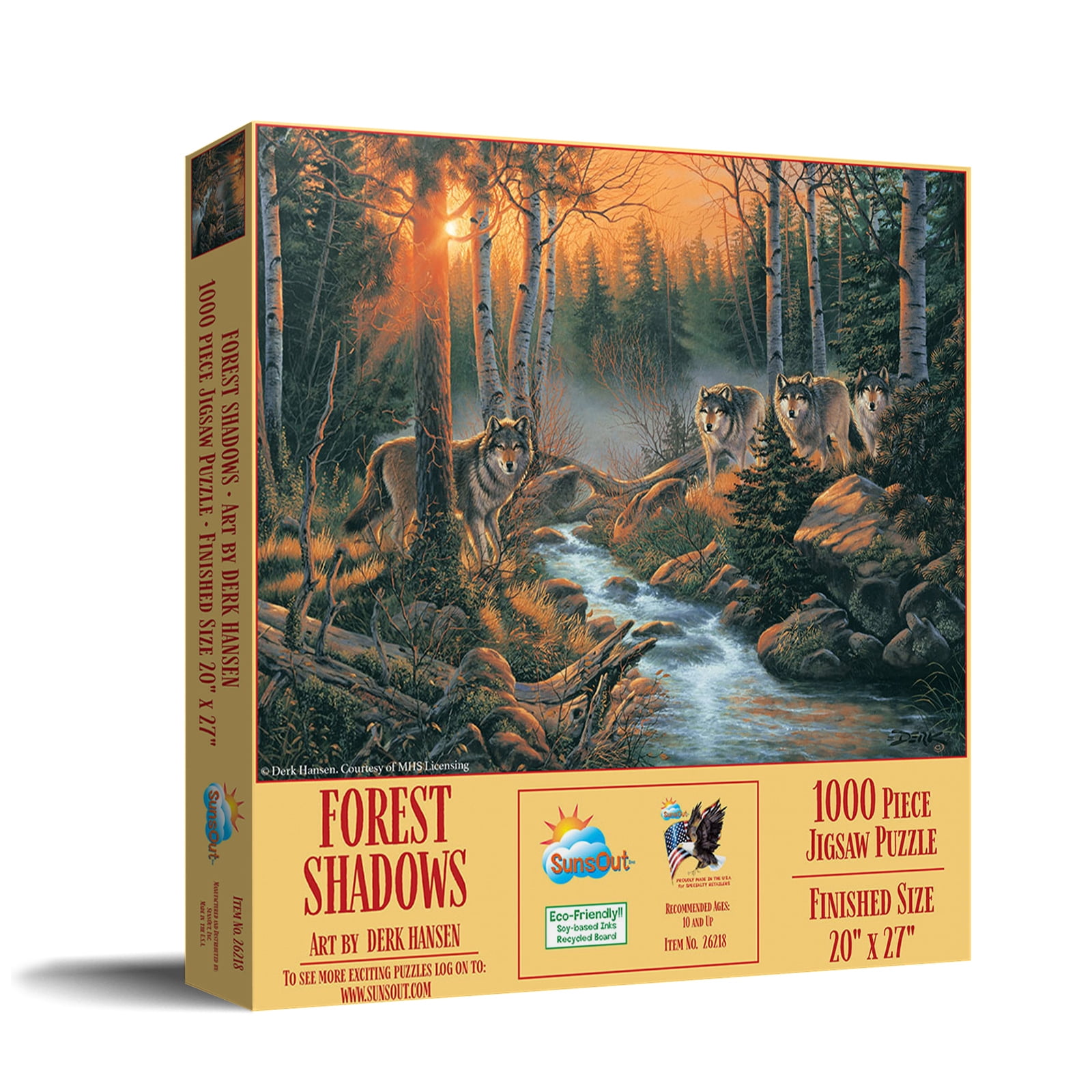 SUNSOUT INC - Forest Shadows - 1000 pc Jigsaw Puzzle by Artist: Derk ...
