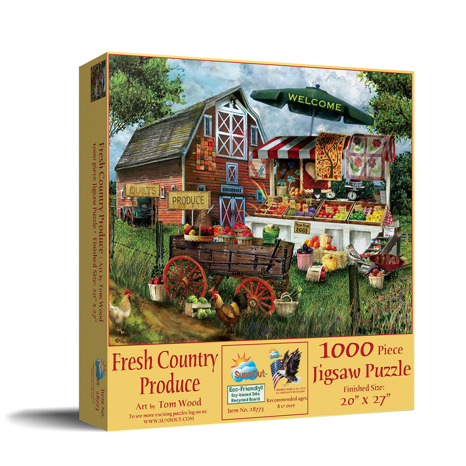 SUNSOUT INC - Fresh Country Produce - 1000 pc Jigsaw Puzzle by Artist ...