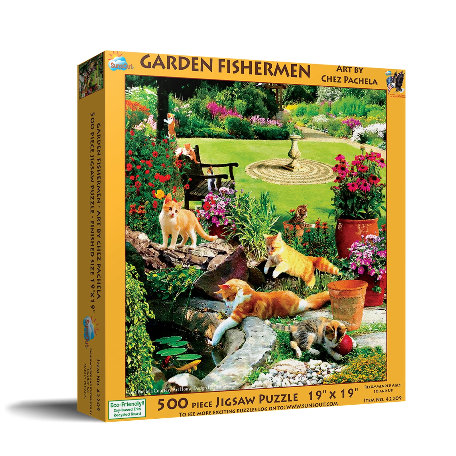 SUNSOUT INC - Garden Fishermen - 500 pc Jigsaw Puzzle by Artist: Czes ...