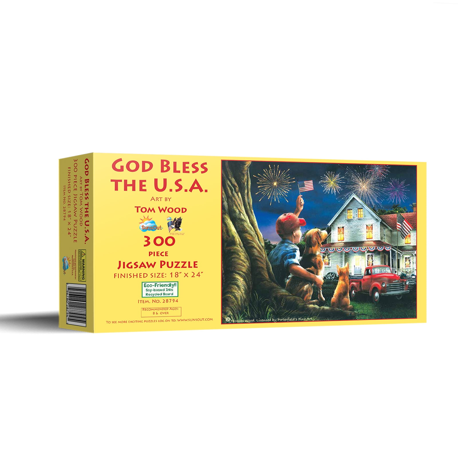 SUNSOUT INC - God Bless the USA - 300 pc Jigsaw Puzzle by Artist: Tom ...