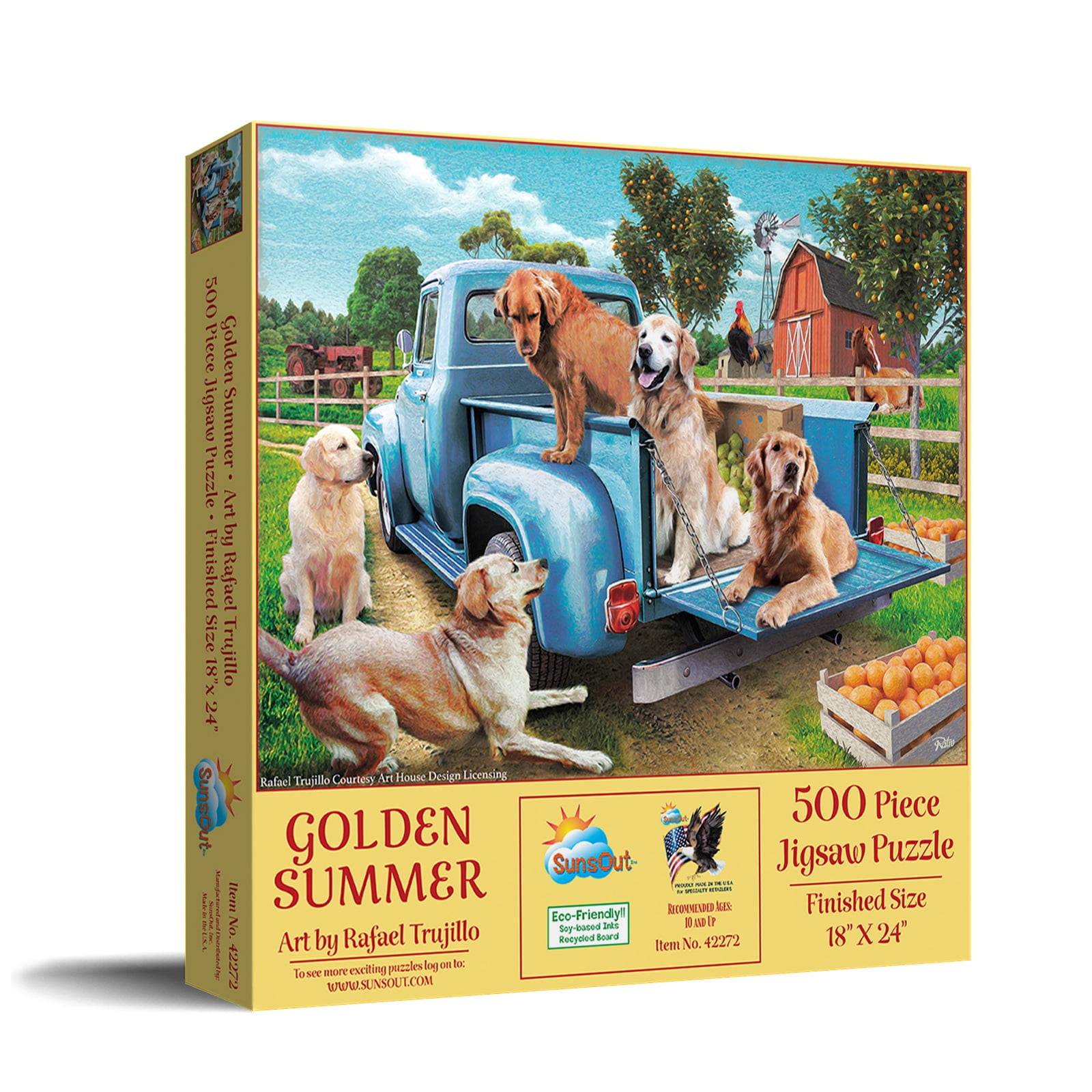 SUNSOUT INC - Golden Summer - 500 pc Jigsaw Puzzle by Artist: Rafael ...