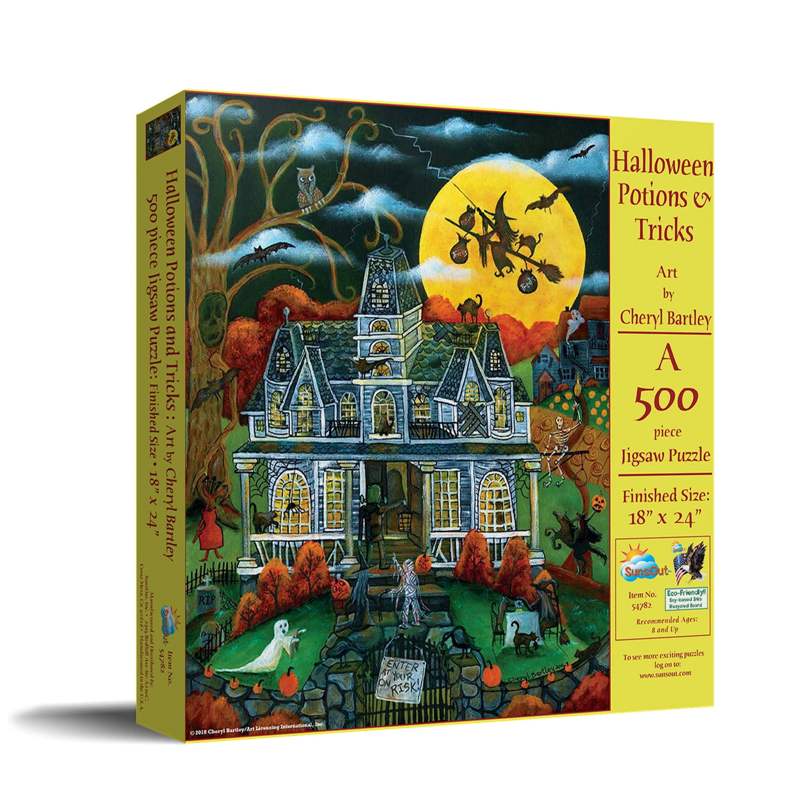SUNSOUT INC - Halloween Potions and Tricks - 500 pc Jigsaw Puzzle by ...