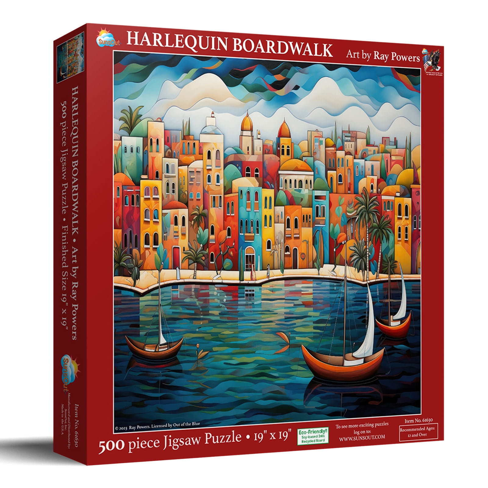 SUNSOUT INC - Harlequin Boardwalk - 500 pc Jigsaw Puzzle by Artist: Ray ...