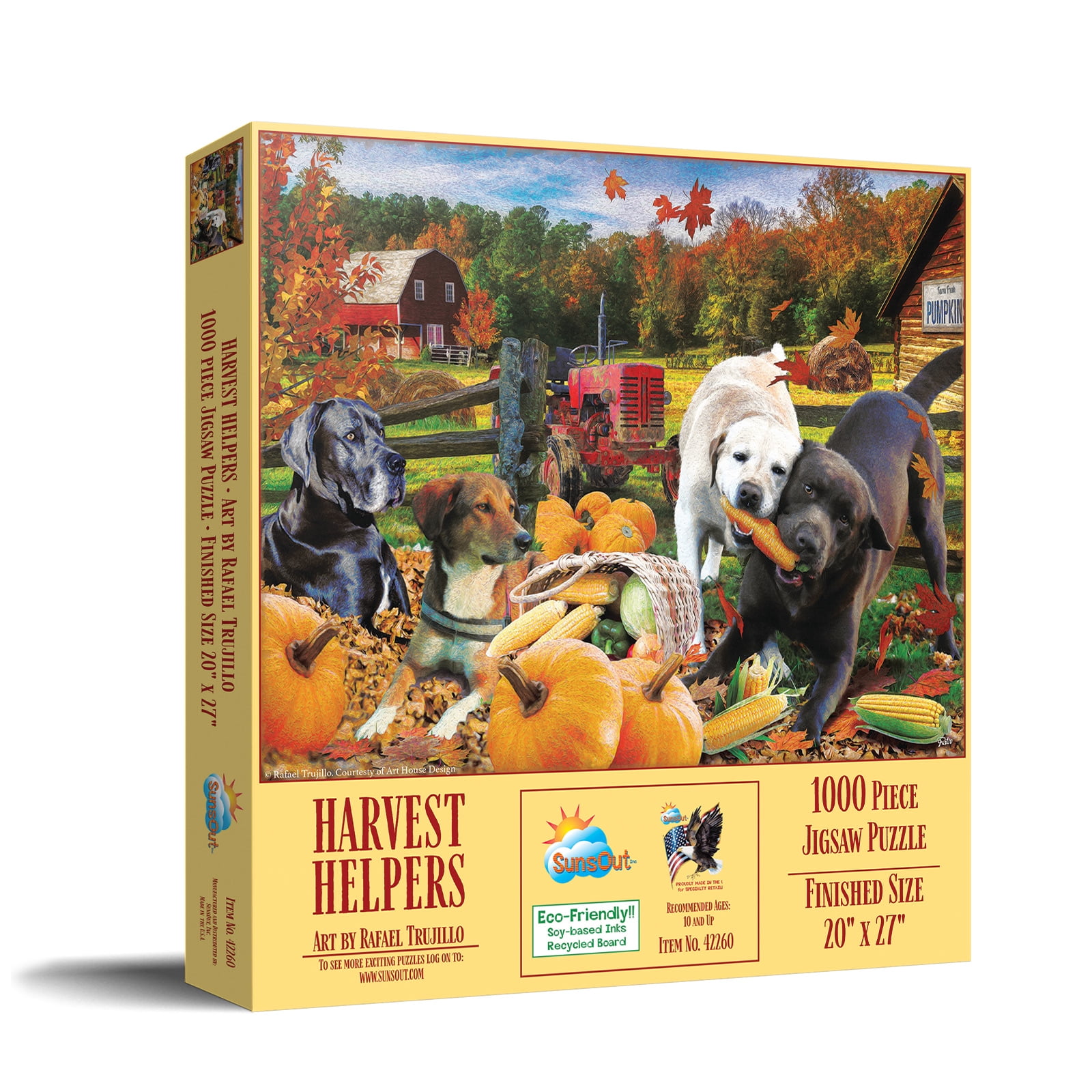 SUNSOUT INC - Harvest Helpers - 1000 pc Jigsaw Puzzle by Artist: Rafael ...