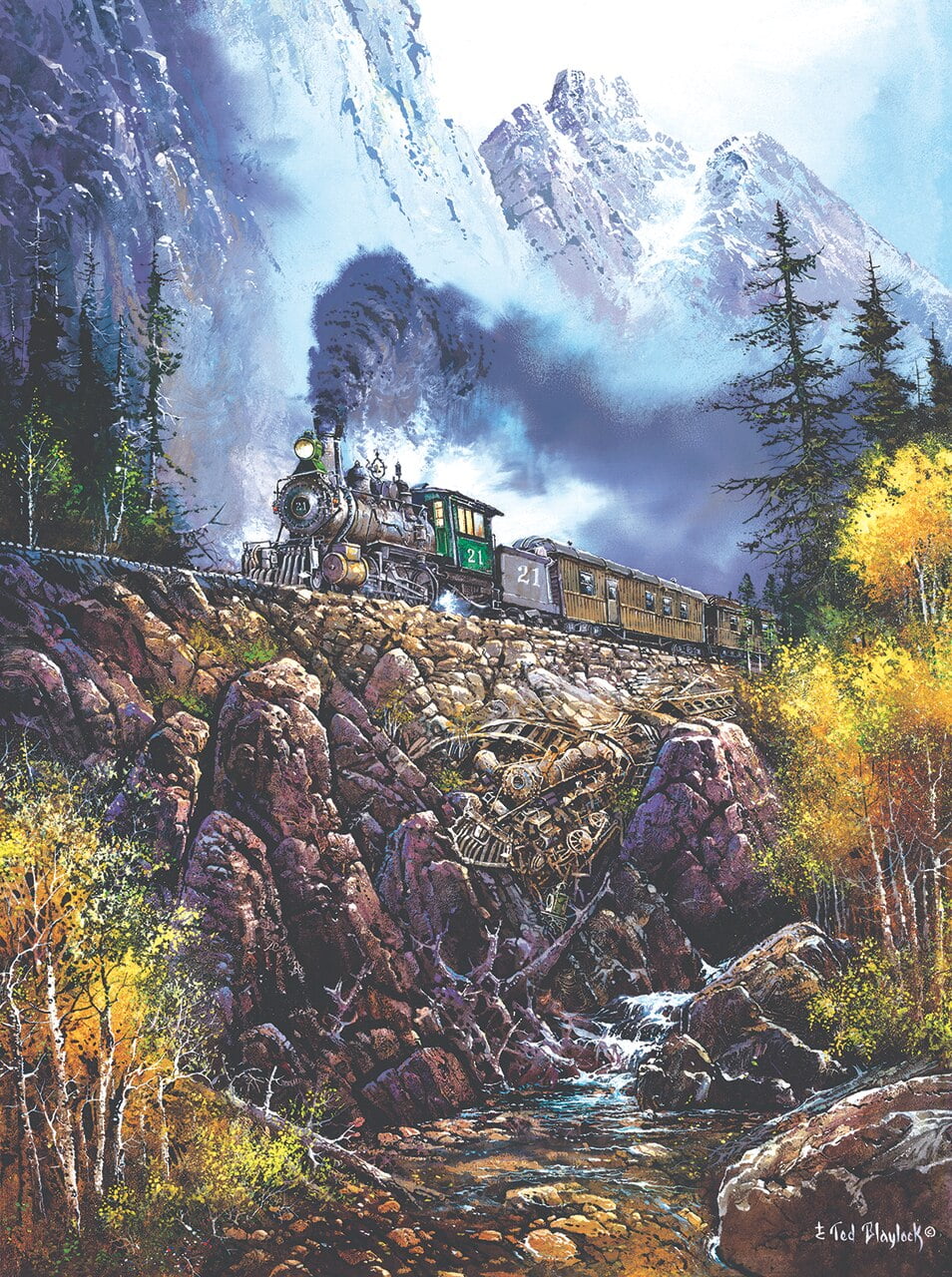 SUNSOUT INC - Hazardous Travel - 500 pc Jigsaw Puzzle by Artist: Ted ...