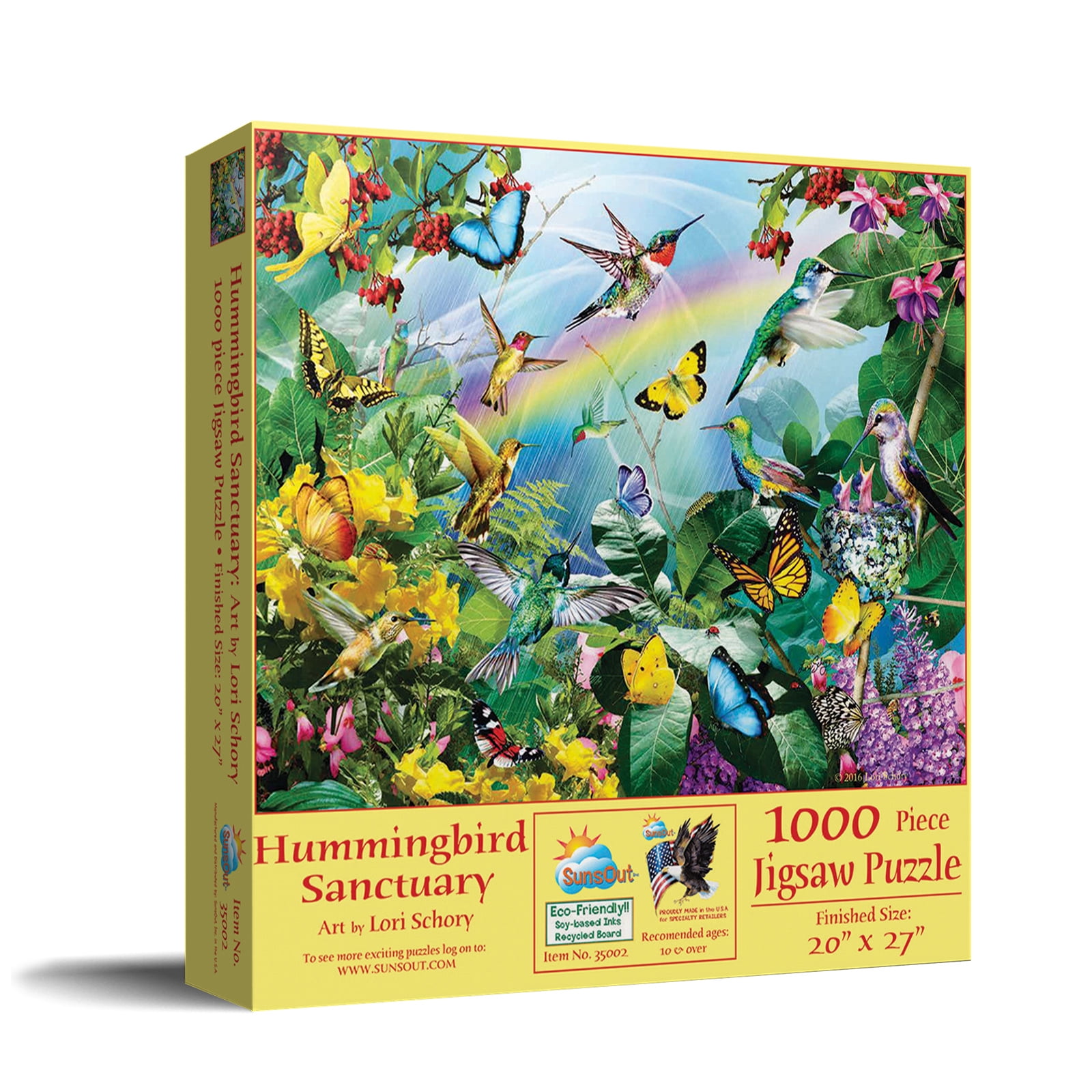 SUNSOUT INC - Hummingbird Sanctuary - 1000 pc Jigsaw Puzzle by Artist ...