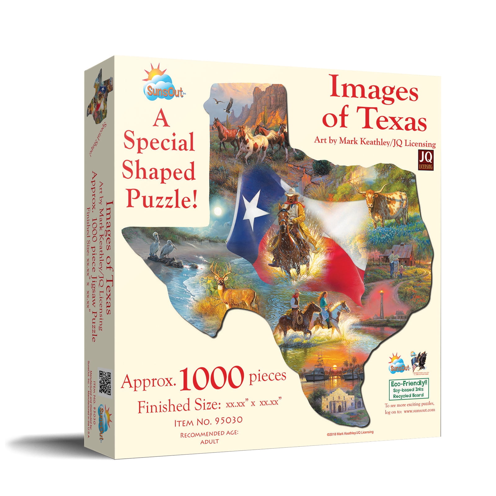 SUNSOUT INC - Images of Texas - 1000 pc Special Shape Jigsaw Puzzle by ...