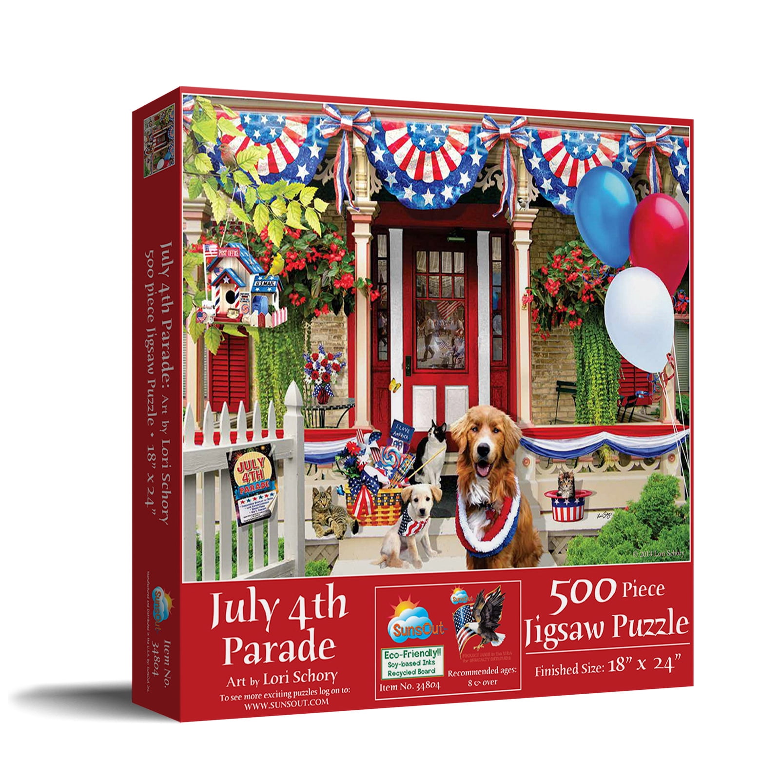 SUNSOUT INC - July 4th Parade - 500 pc Jigsaw Puzzle by Artist: Lori ...