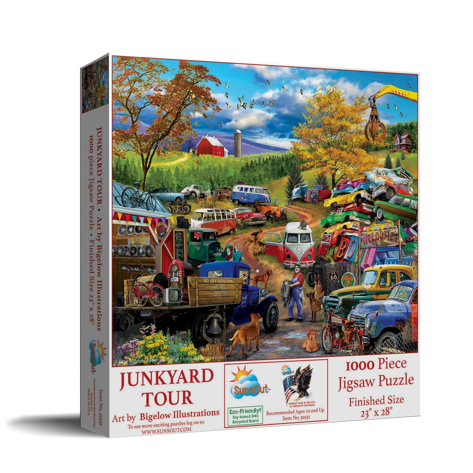 SUNSOUT INC - Junk Yard Tour - 1000 pc Jigsaw Puzzle by Artist: Bigelow ...