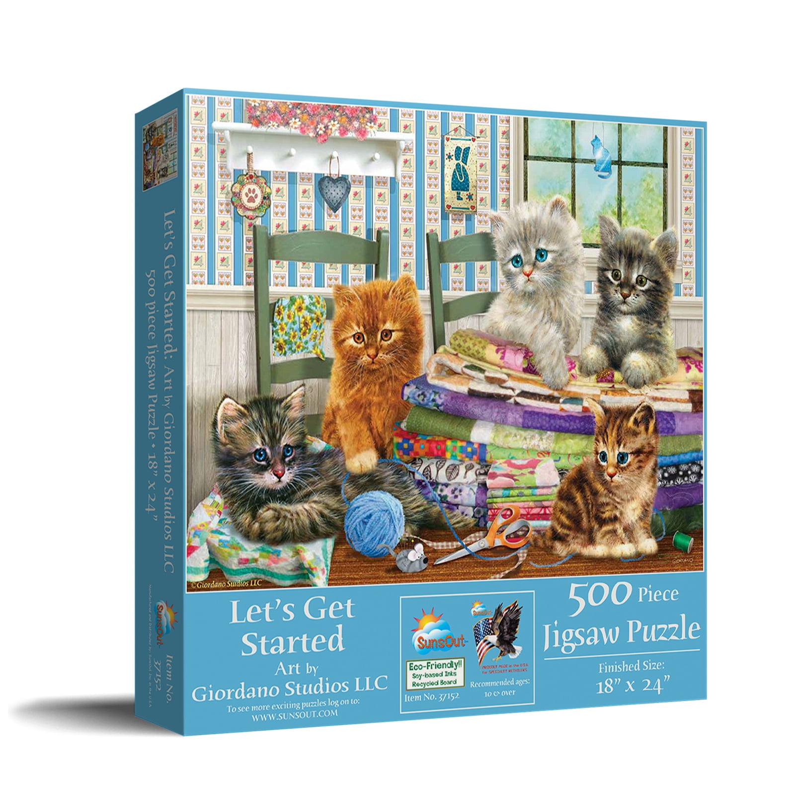 SunsOut 'Let's Get Started' 500pc Jigsaw Puzzle, Eco-Friendly, Made in ...